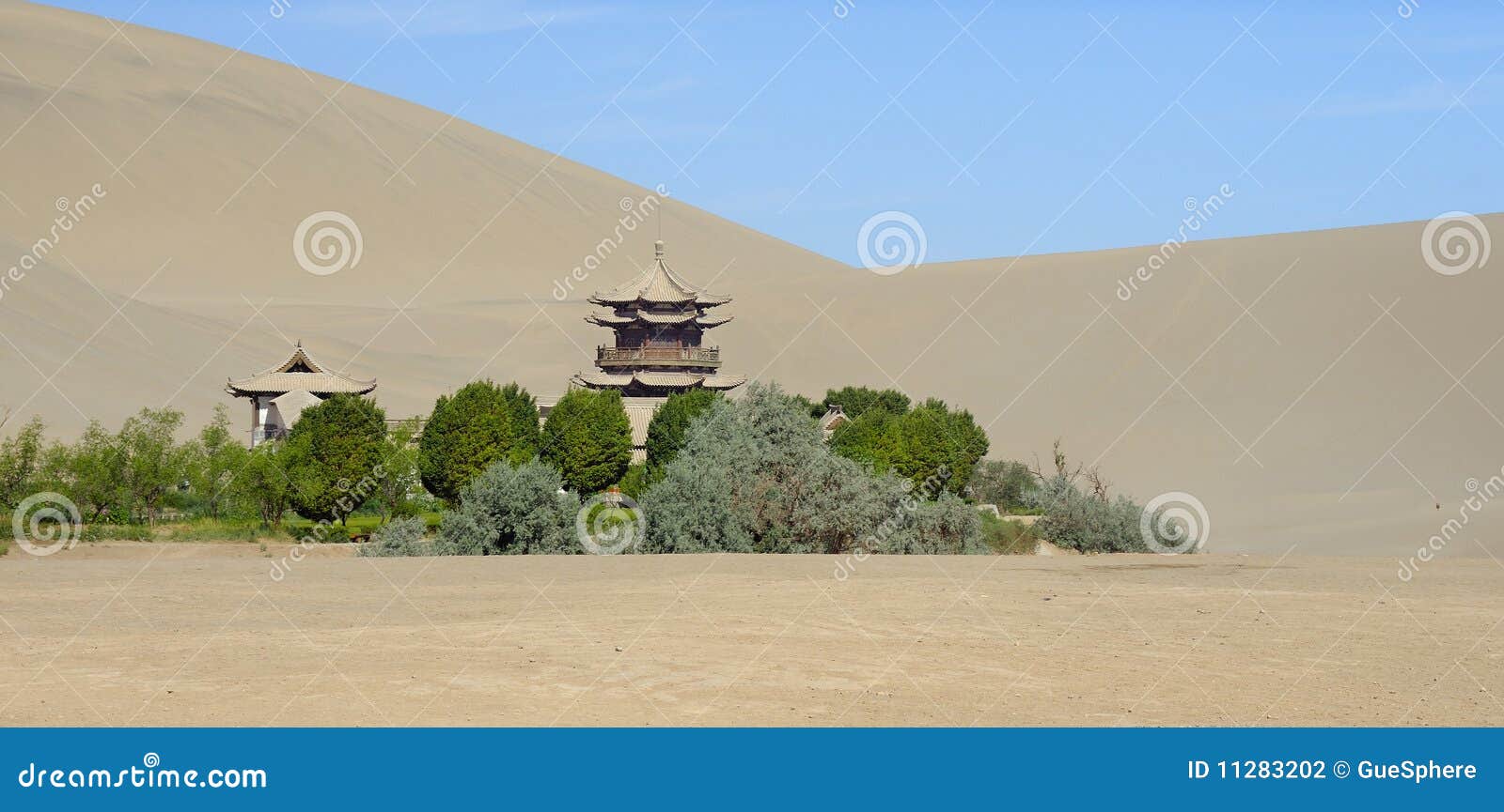 Oasis in the desert stock photo. Image of expedition - 11283202