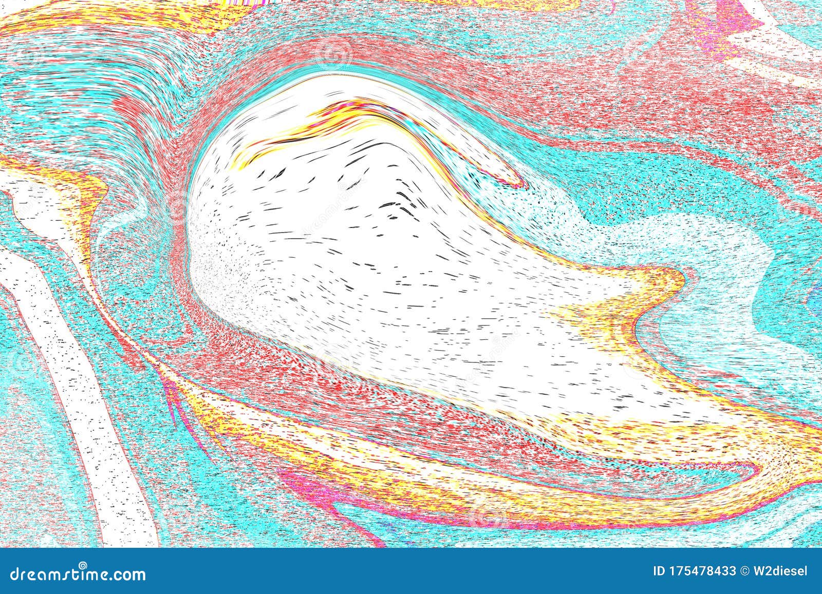 Oasis in the Desert 3d Abstract Design Stock Illustration ...