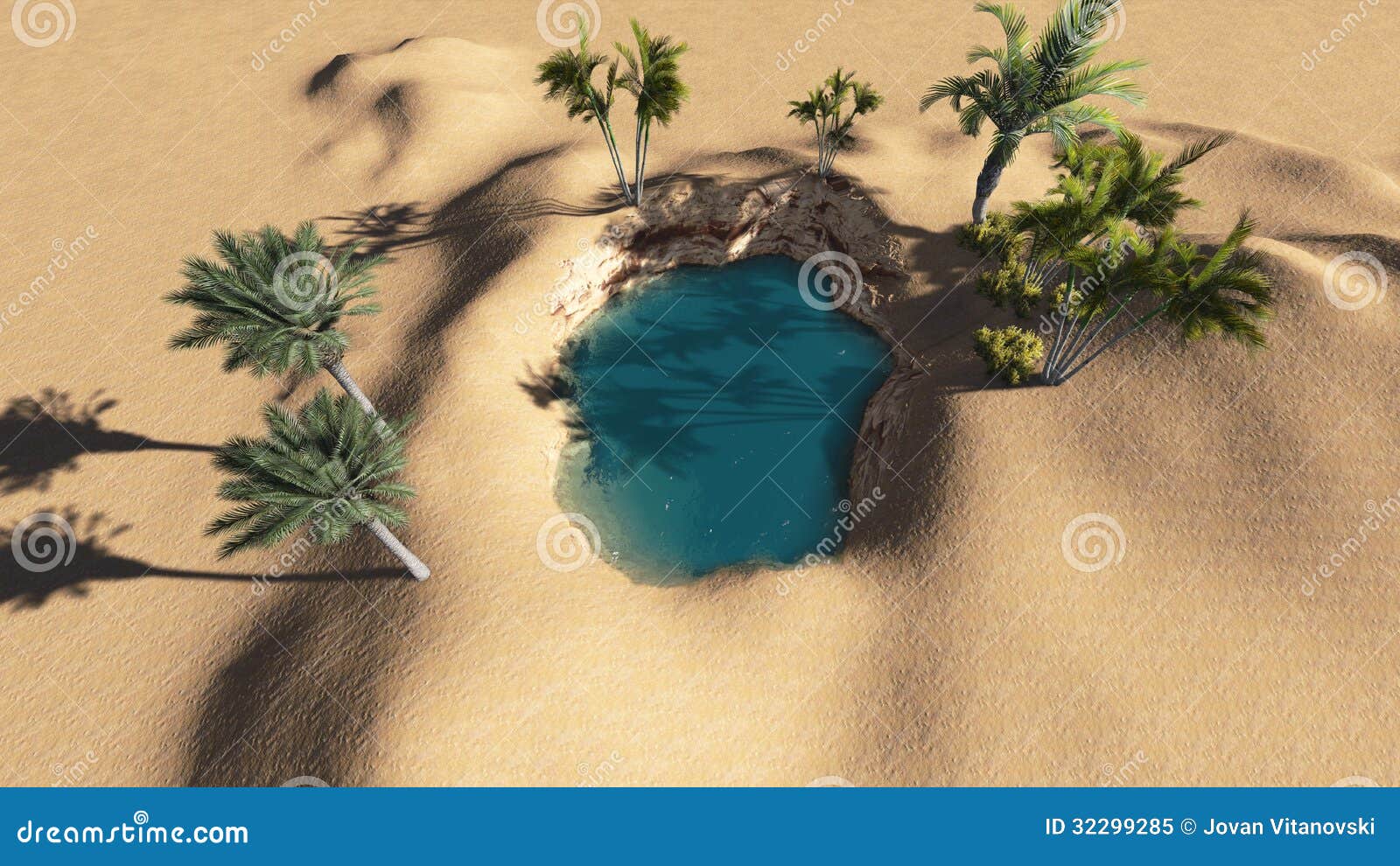 Oasis stock illustration. Illustration of shape, palm - 32299285