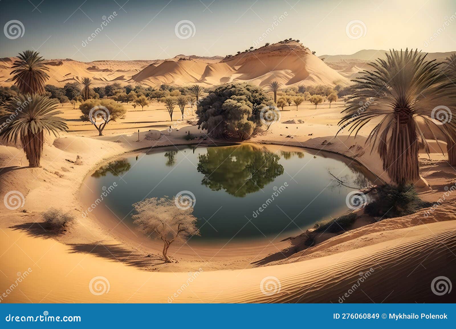 Oasis in the Desert. Neural Network AI Generated Stock Image - Image of ... Oasis in the Desert. Neural Network AI Generated Stock Image - Image of ...