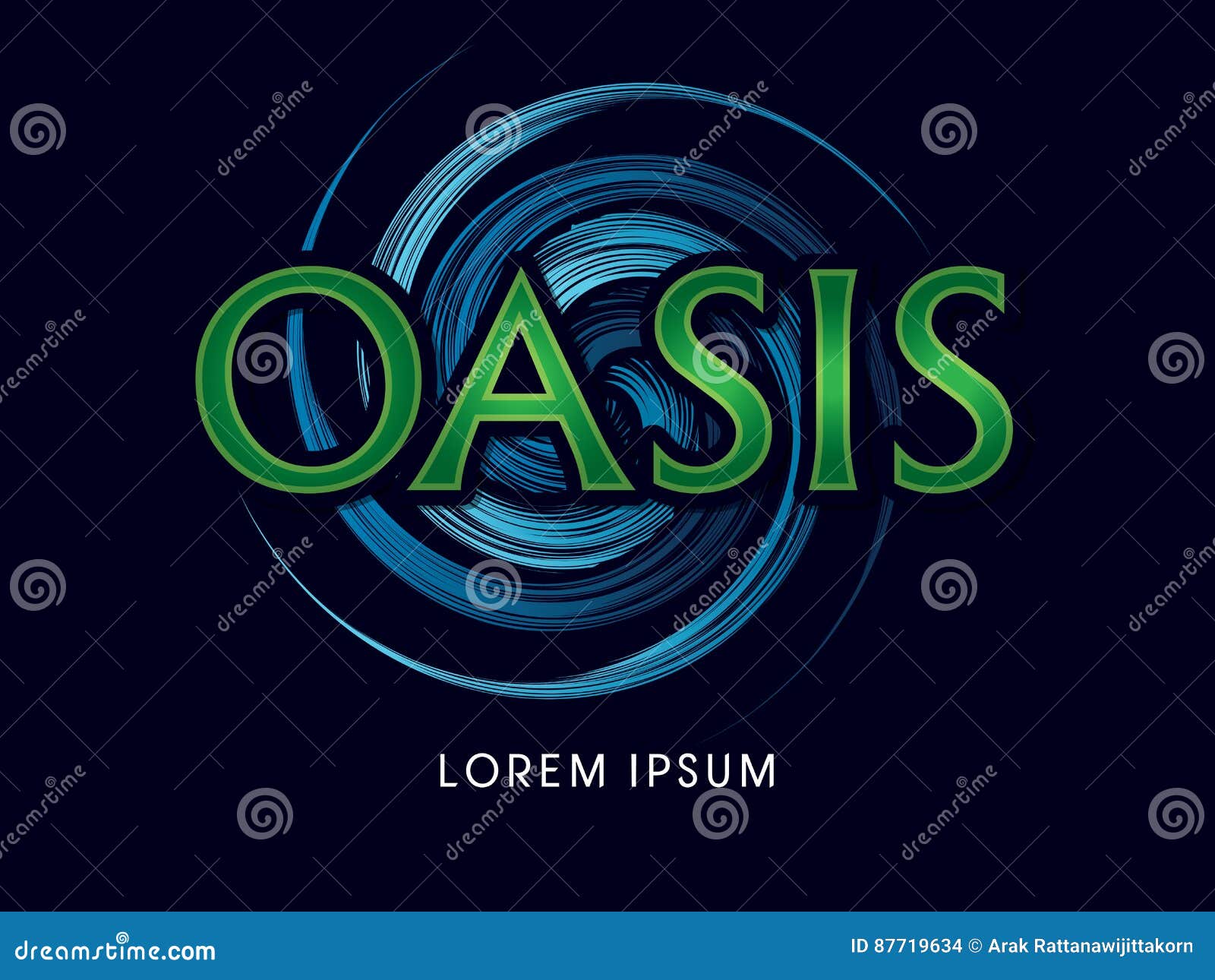 Oasis Font typography stock vector. Illustration of brush - 87719634