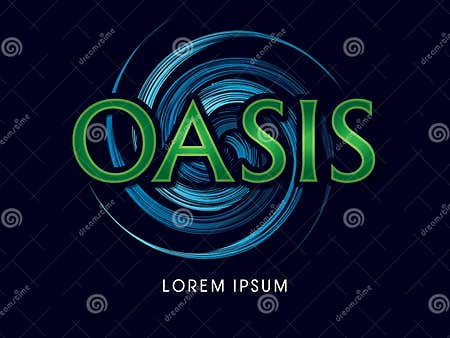 Oasis Font typography stock vector. Illustration of brush - 87719634