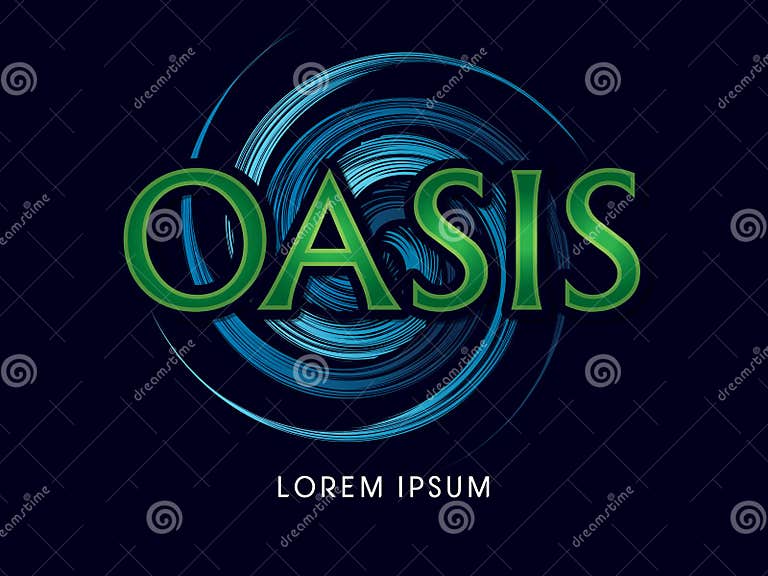 Oasis Font typography stock vector. Illustration of brush - 87719634