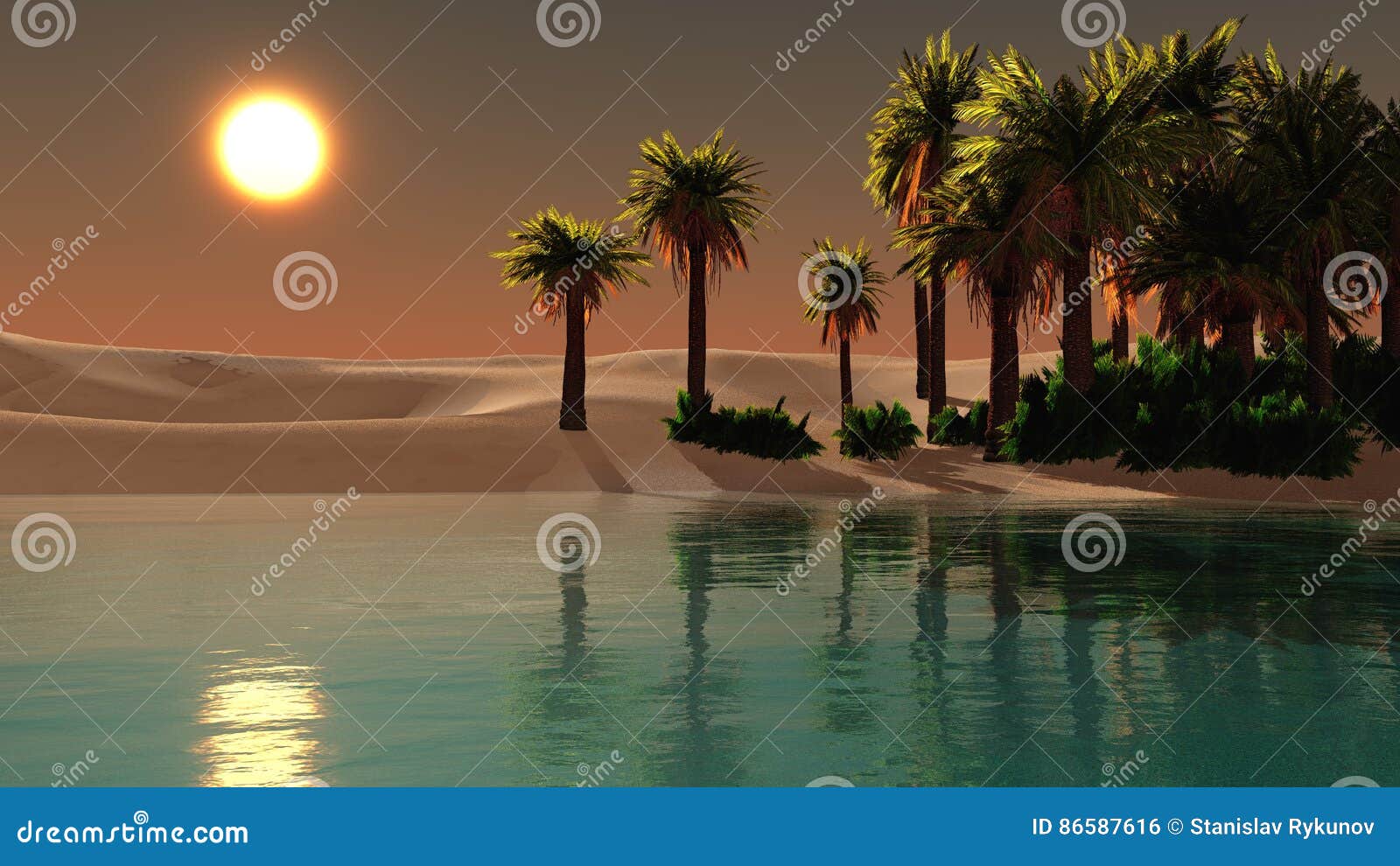 Sandy Desert Landscape Cartoon Vector | CartoonDealer.com #42451395