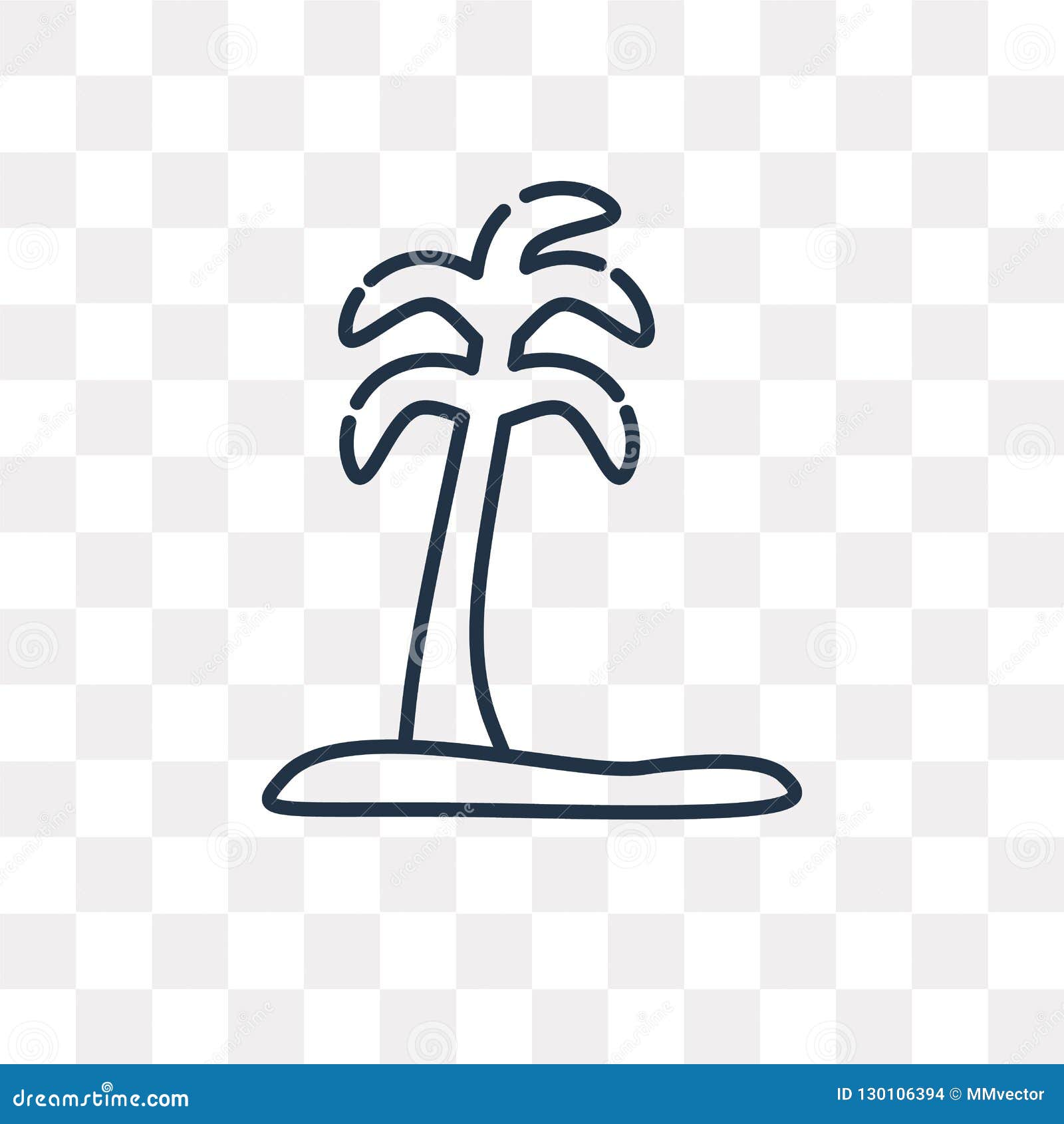 Linear Oasis Icon From Africa Outline Collection. Thin Line Oasis ...
