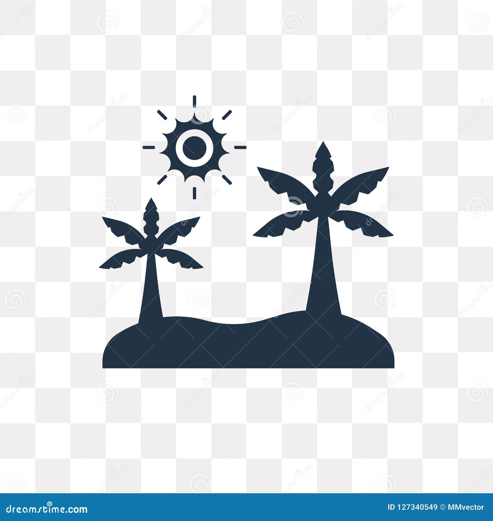 Oasis Vector Icon Isolated On Transparent Background, Linear Oas ...