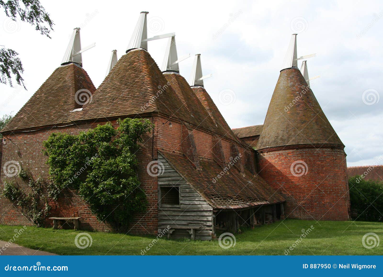 Oast House 2 stock photo. Image of barn, rural, building - 887950