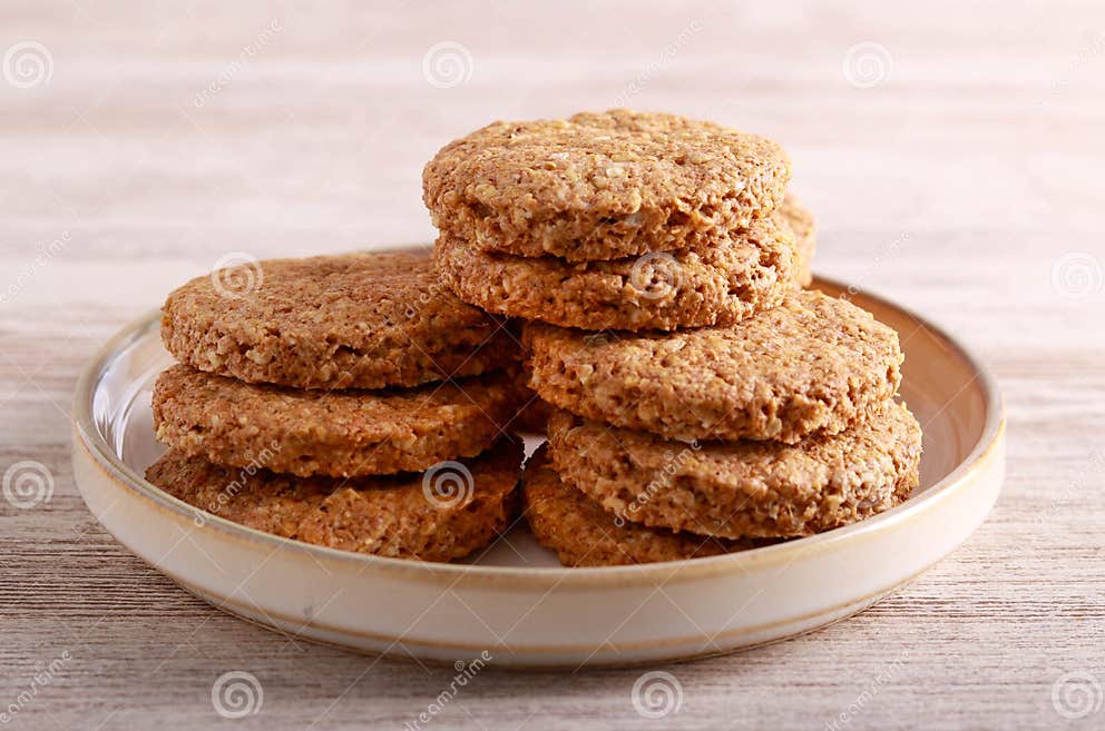 Oat and bran biscuits stock photo. Image of healthy - 269012462