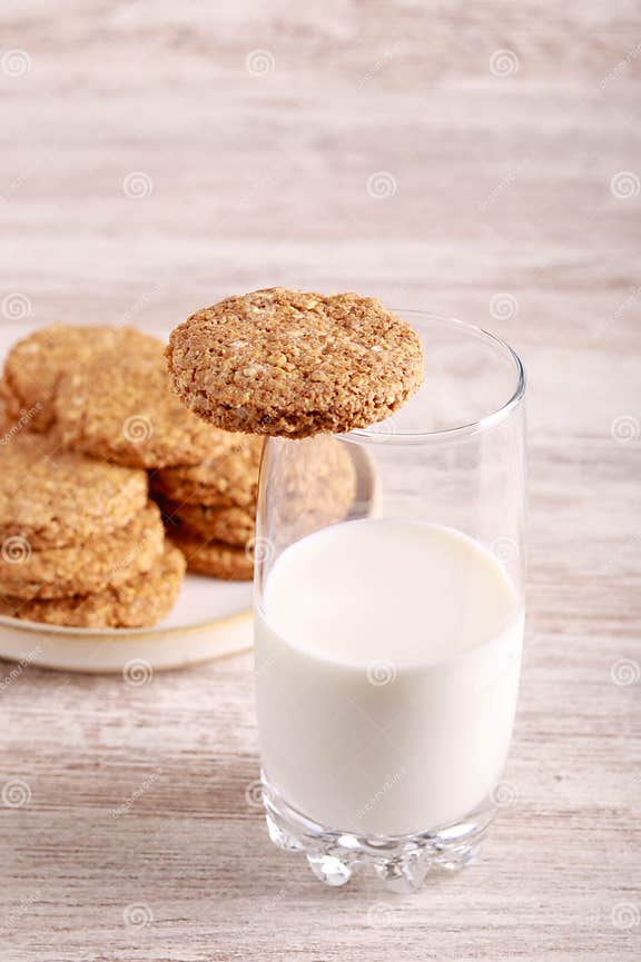 Oat and bran biscuits stock image. Image of healthy - 269727391