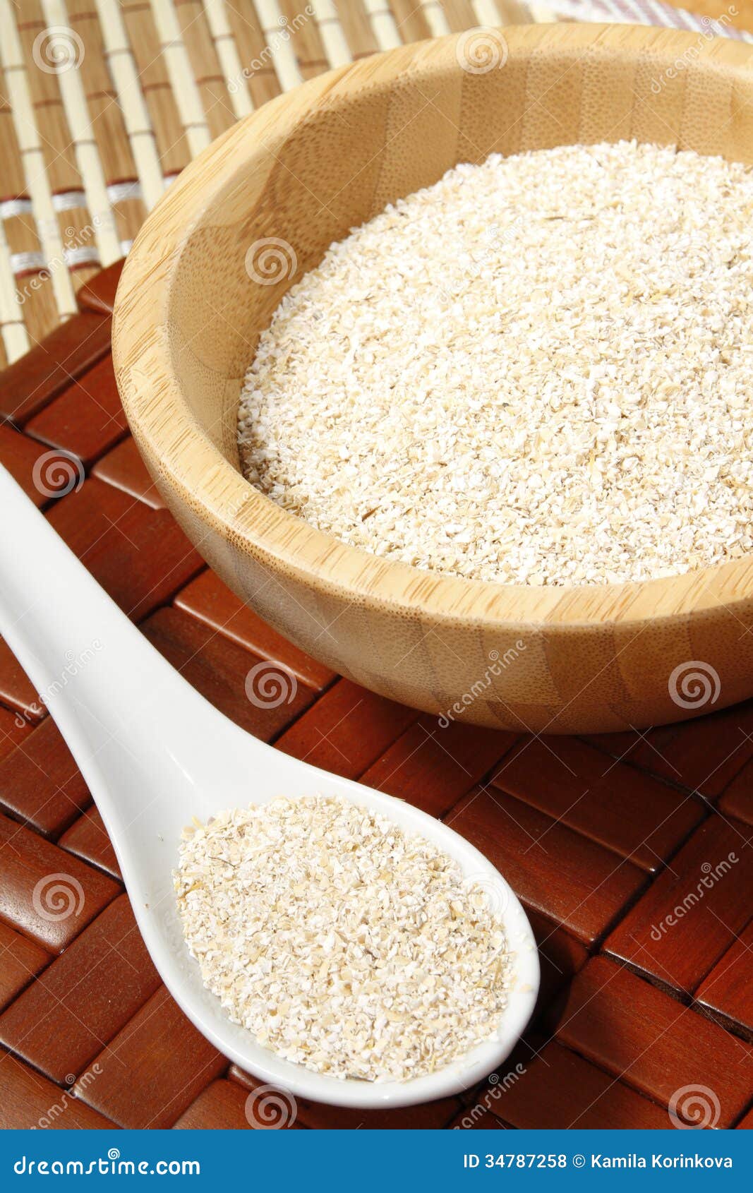 Oat bran stock photo. Image of bran, white, vegetarian - 34787258