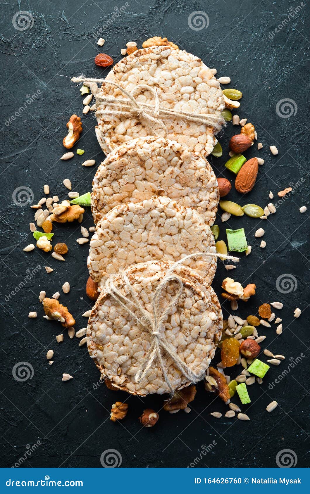 Oat Cereal Bars. Healthy Snacks. Top View Stock Photo - Image of ...