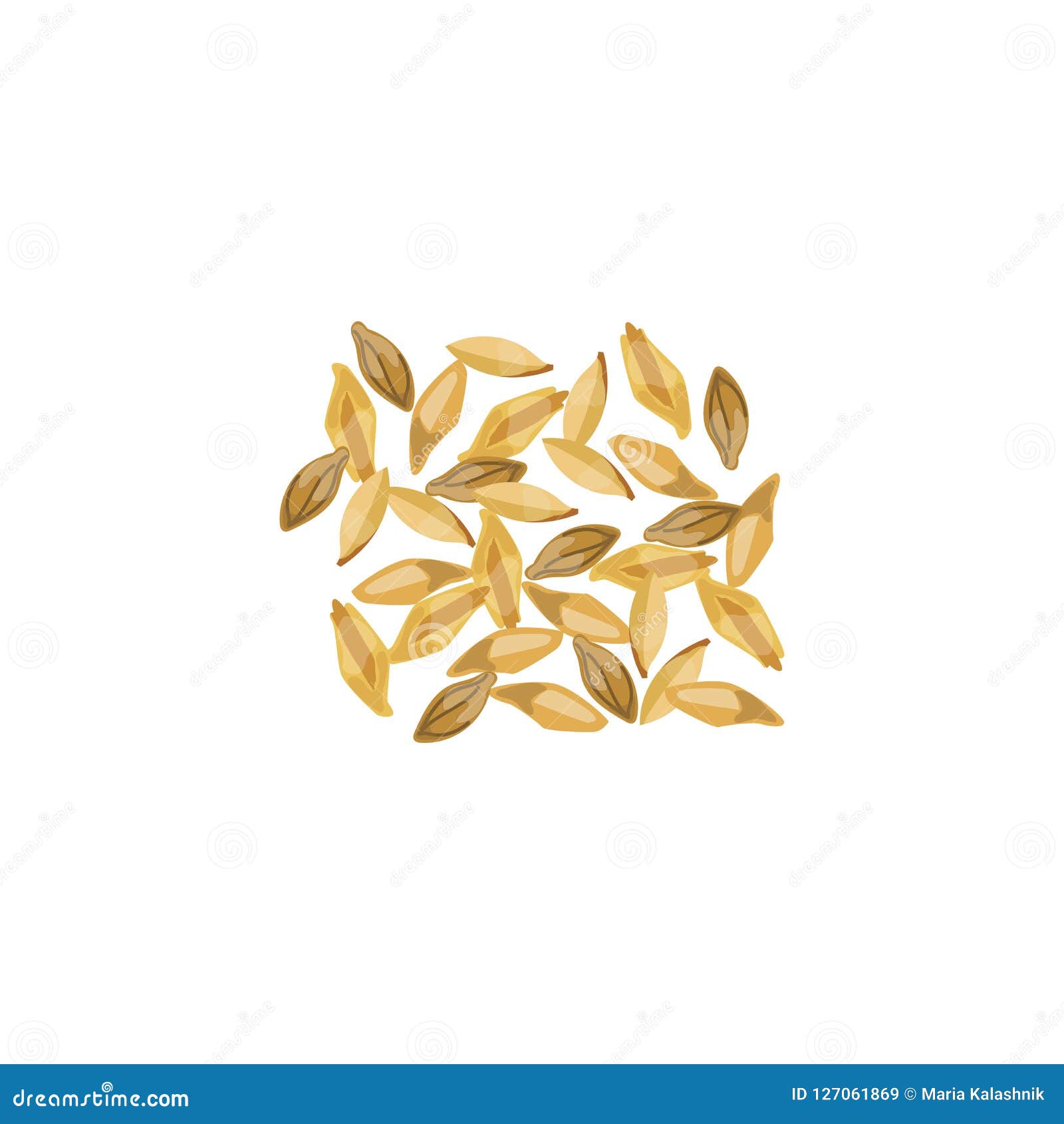 Oat. Cereal. Different Types of Grain Stock Illustration - Illustration ... Oat. Cereal. Different Types of Grain Stock Illustration - Illustration ...