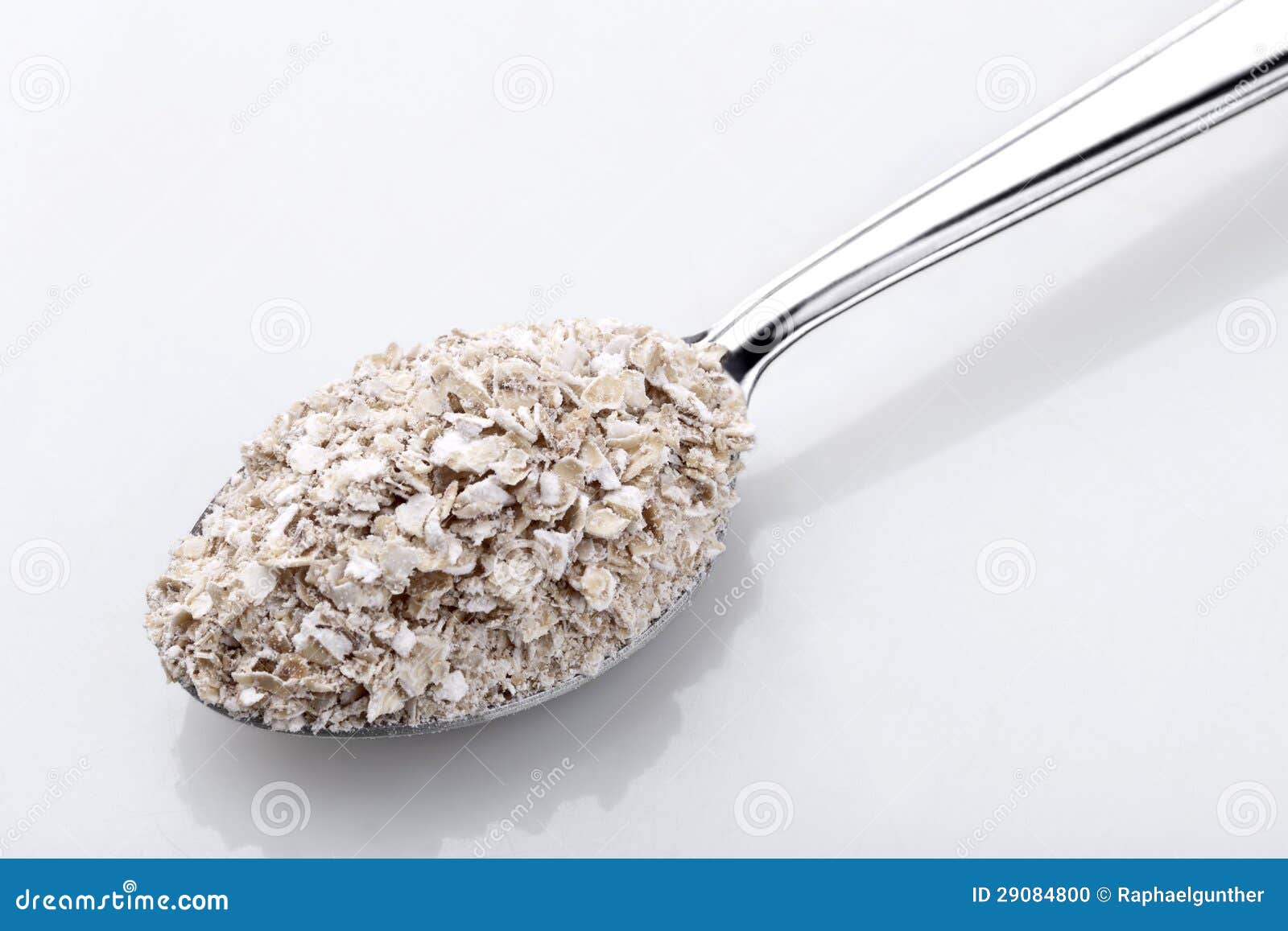 Oat spoon stock photo. Image of spoon, inox, white, background - 29084800