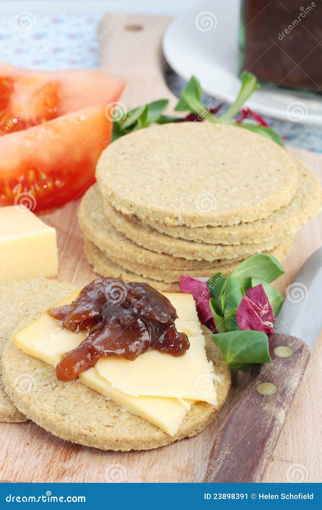 Oatcakes stock image. Image of baking, leaves, chutney - 23898391