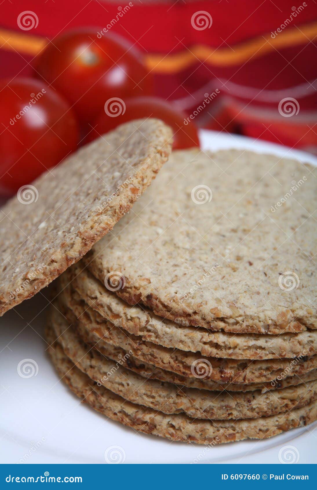 Oatcakes on plate stock photo. Image of biscuits, healthy - 6097660