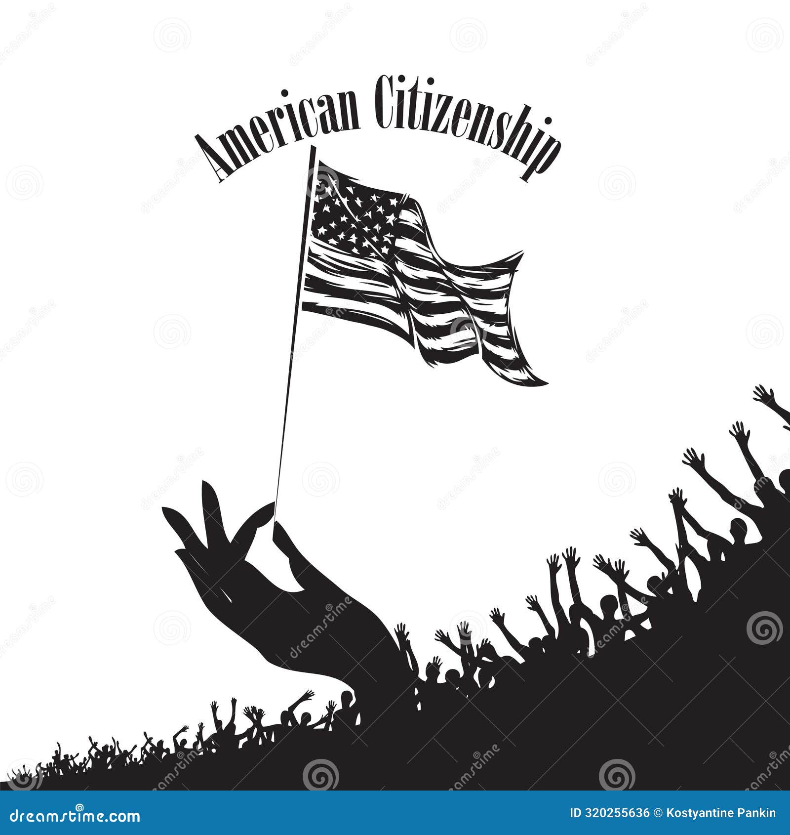 Oath of American Citizenship Stock Vector - Illustration of carry ...