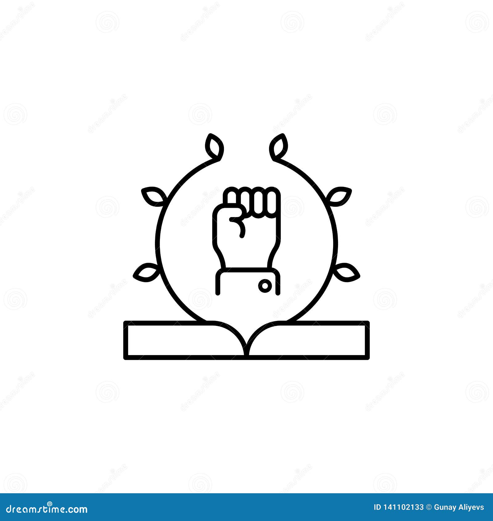 Oath Line Icon Concept Oath Vector Linear Illustration Symbol Sign