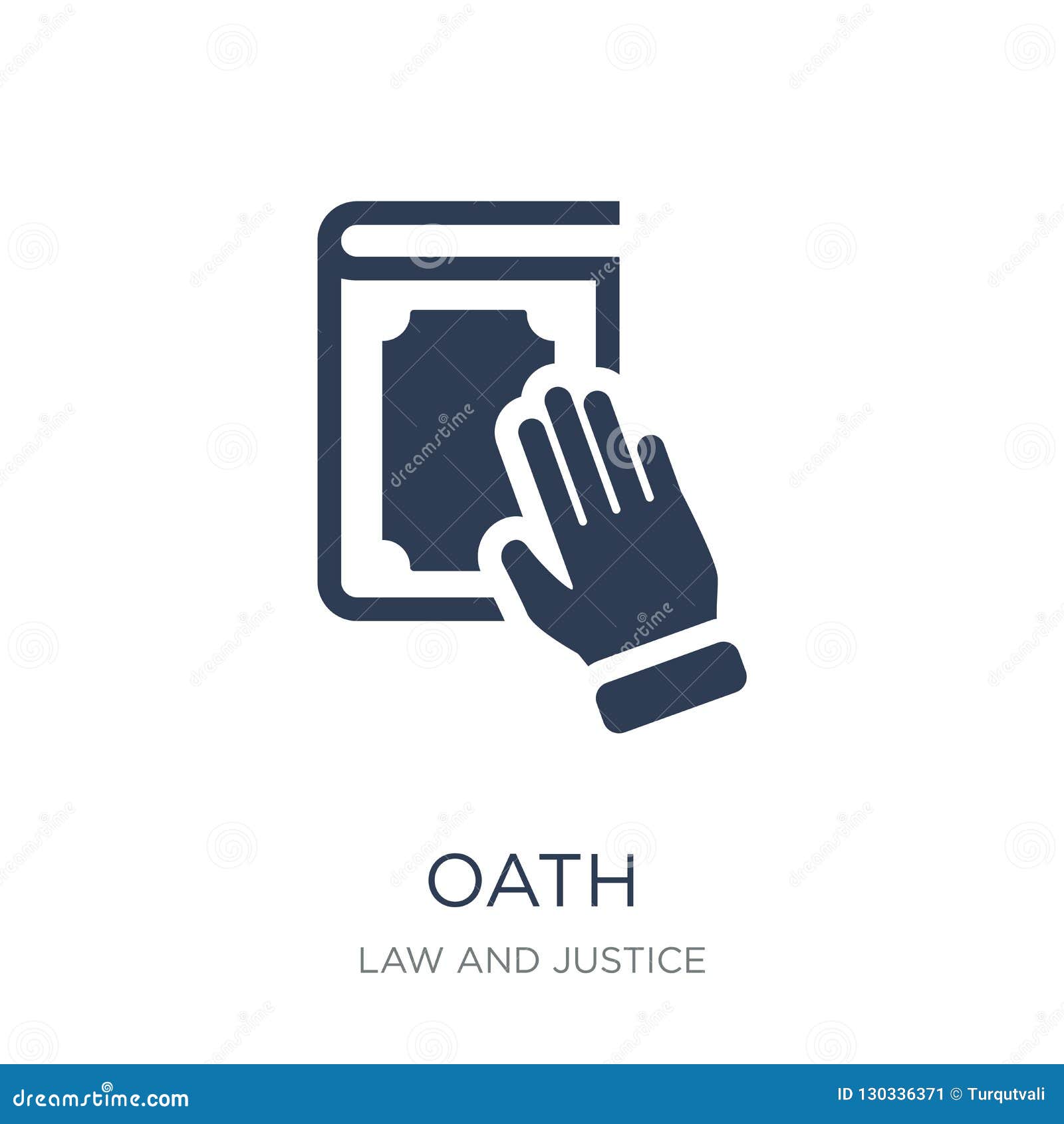 Oath Icon Trendy Flat Vector Oath Icon On White Background From Stock