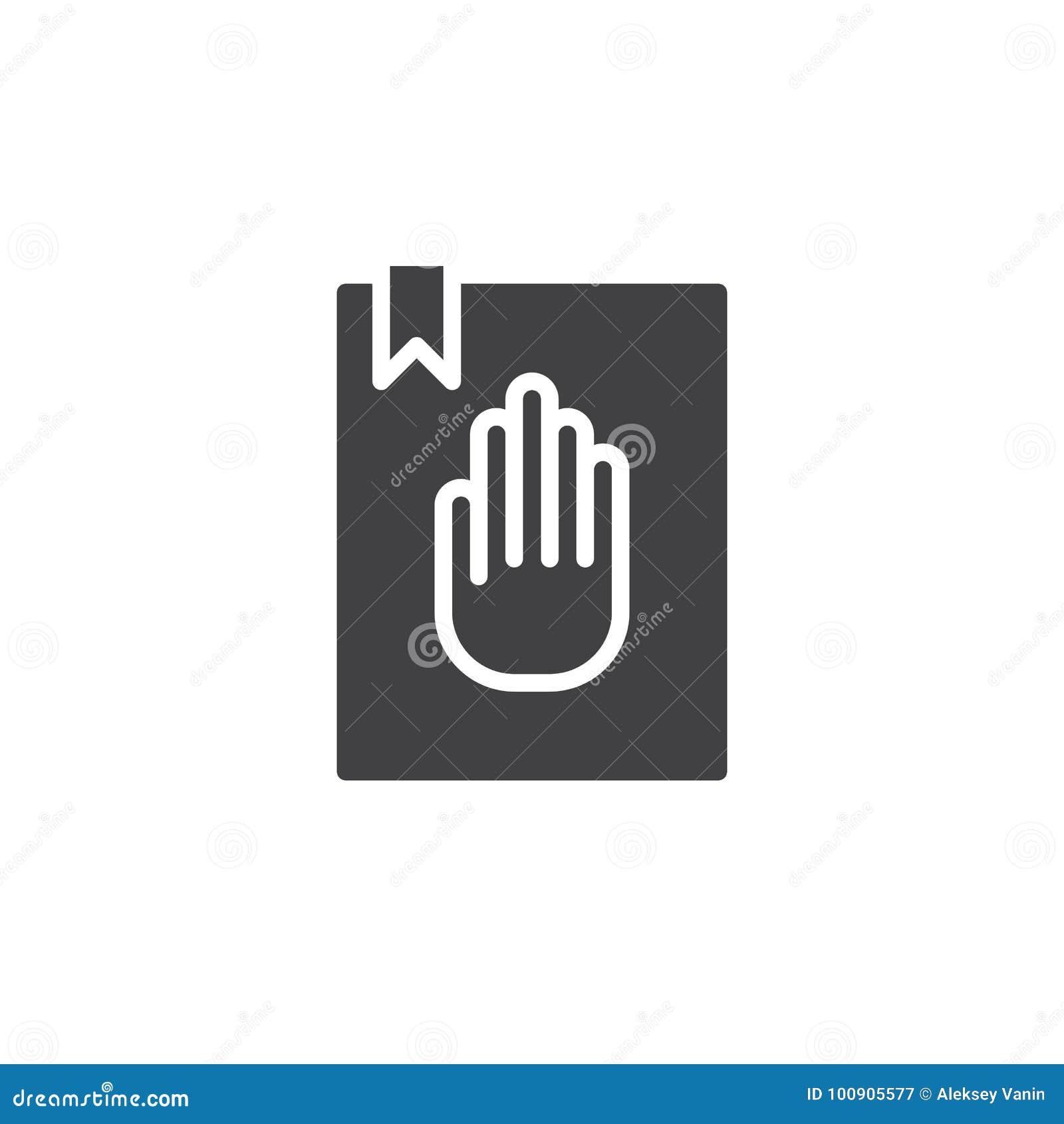 Oath icon vector stock vector. Illustration of solid - 100905577