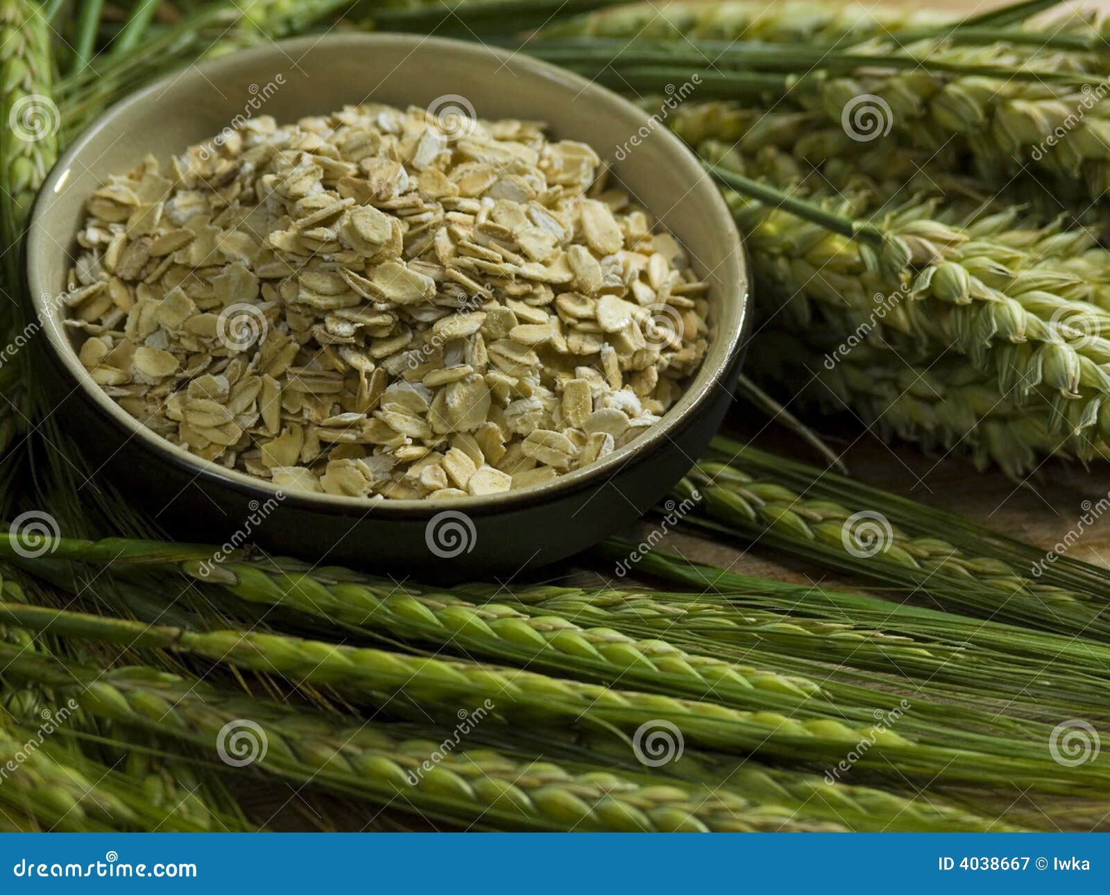 Oatmeal stock image. Image of health, grain, healthy, wood - 4038667
