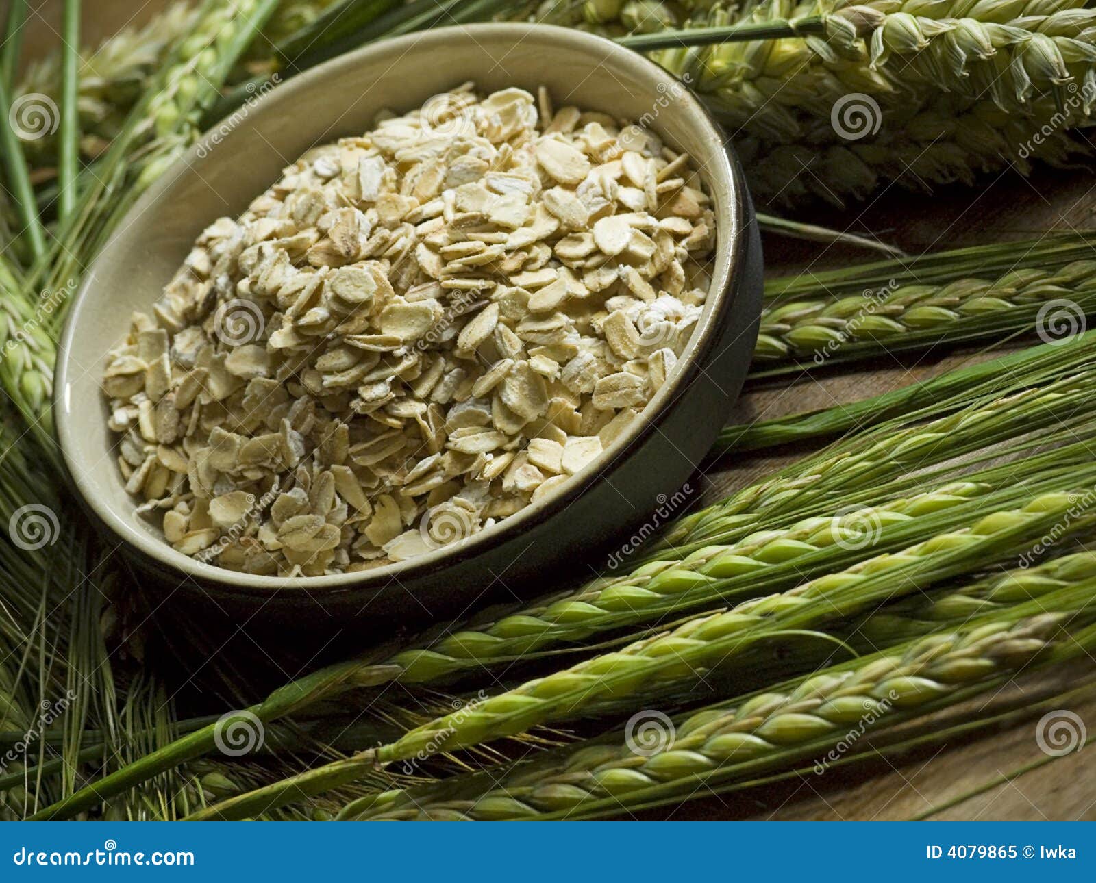 Oatmeal stock image. Image of cereal, healthy, power, green - 4079865