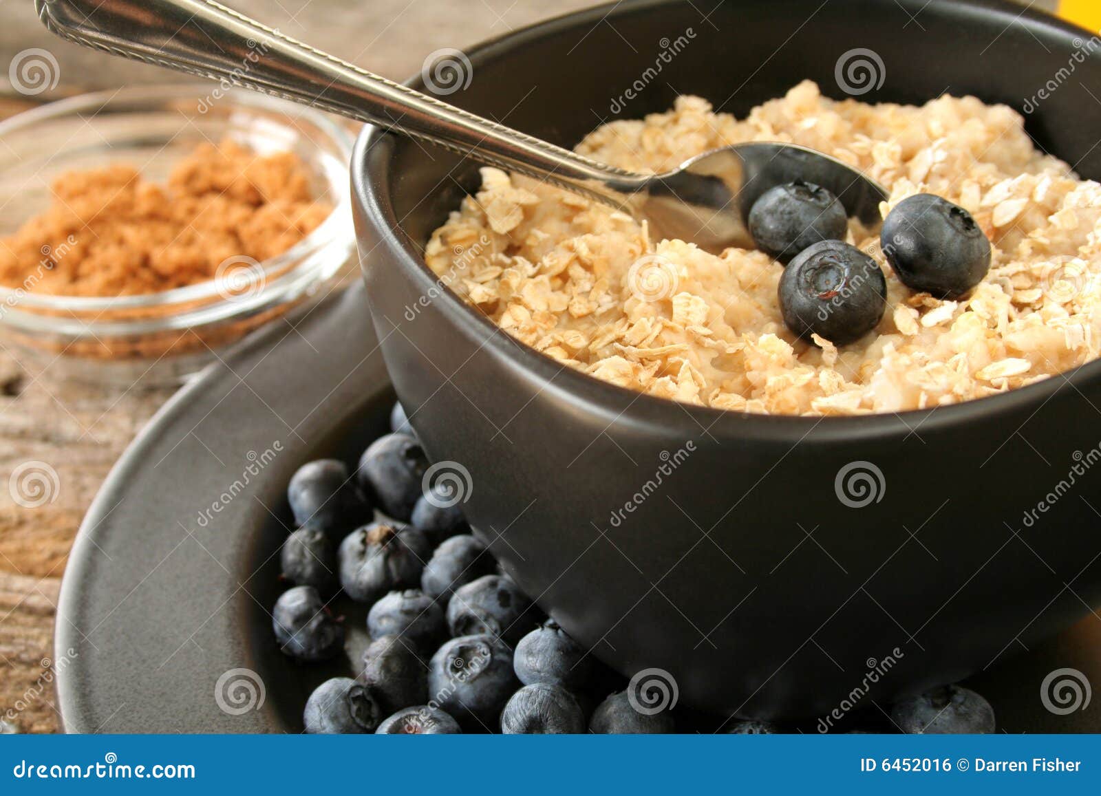 Oatmeal stock photo. Image of berry, objects, bowl, blueberries - 6452016
