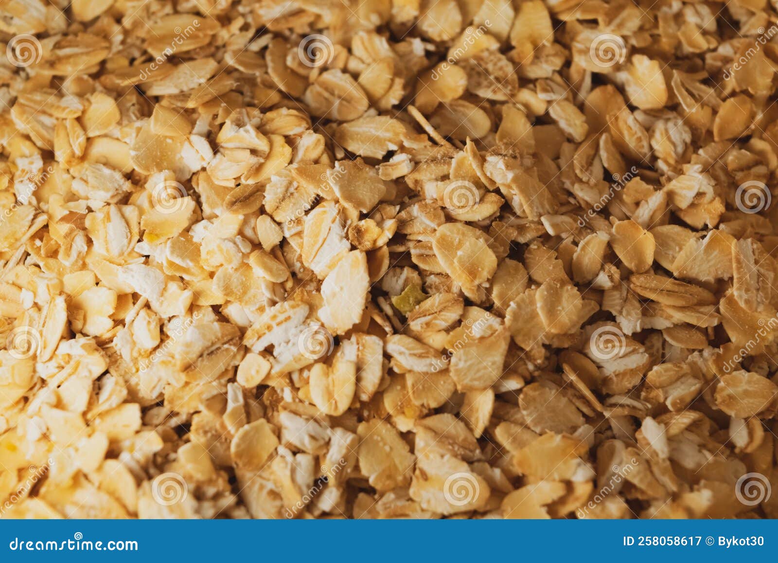 Oat Flakes Closeup, Background. Whole Grain Breakfast Stock Image ...