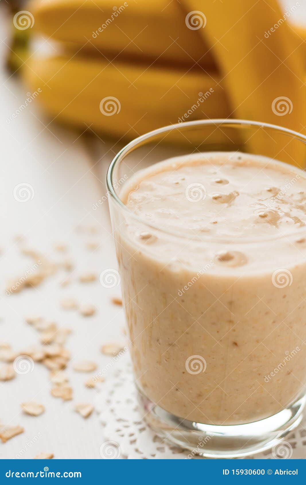 Oatmeal milkshake stock photo. Image of glass, nutrition - 15930600
