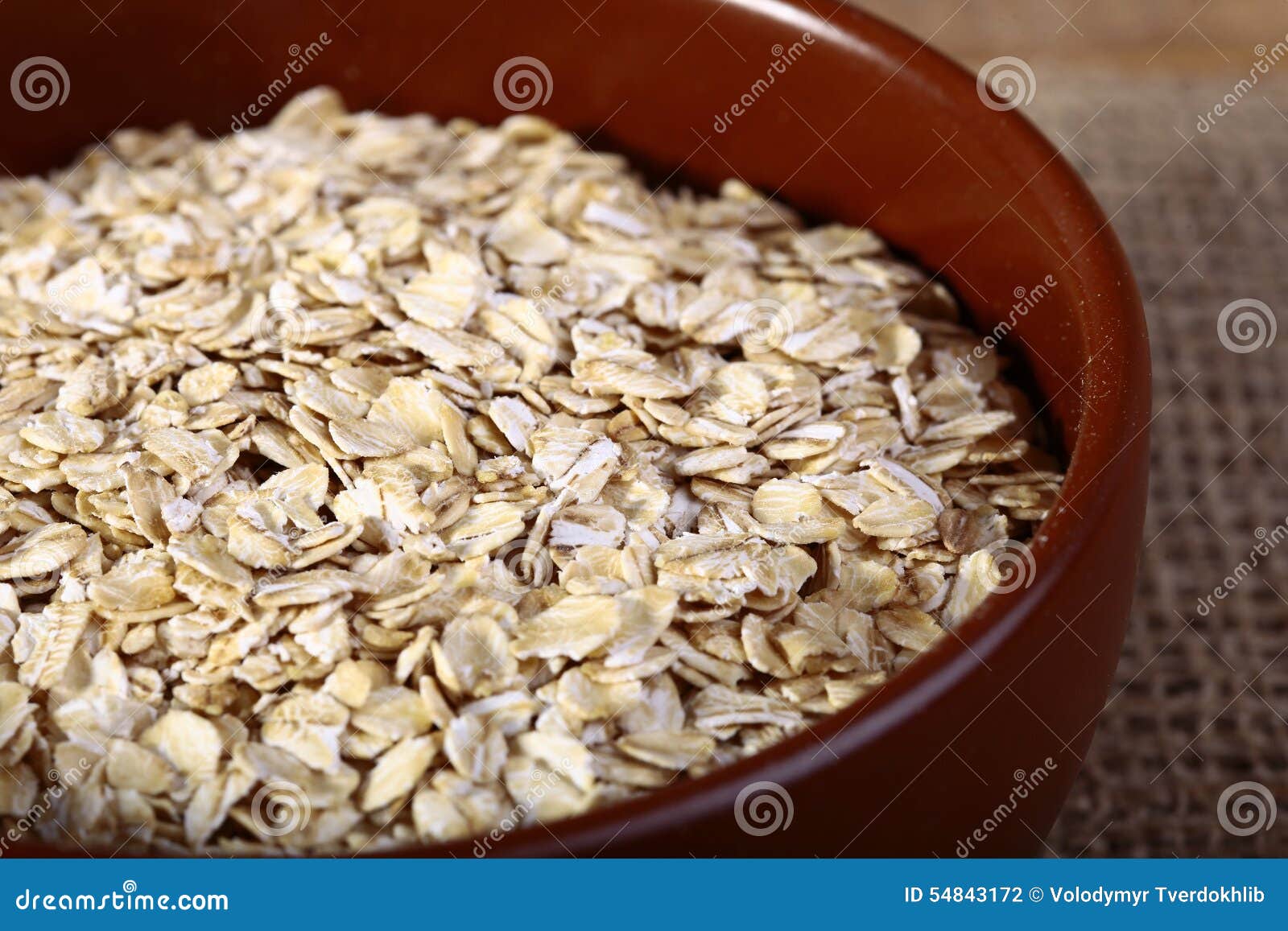 Oatmeal in plate stock photo. Image of cookies, culinary - 54843172