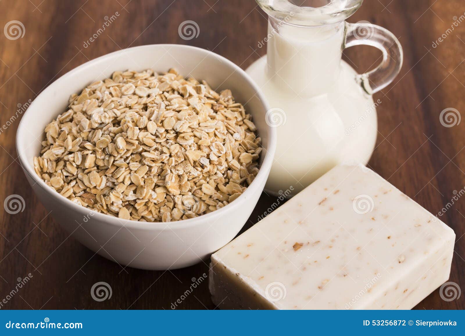 Oatmeal soap stock photo. Image of milk, natural, cosmetics - 53256872