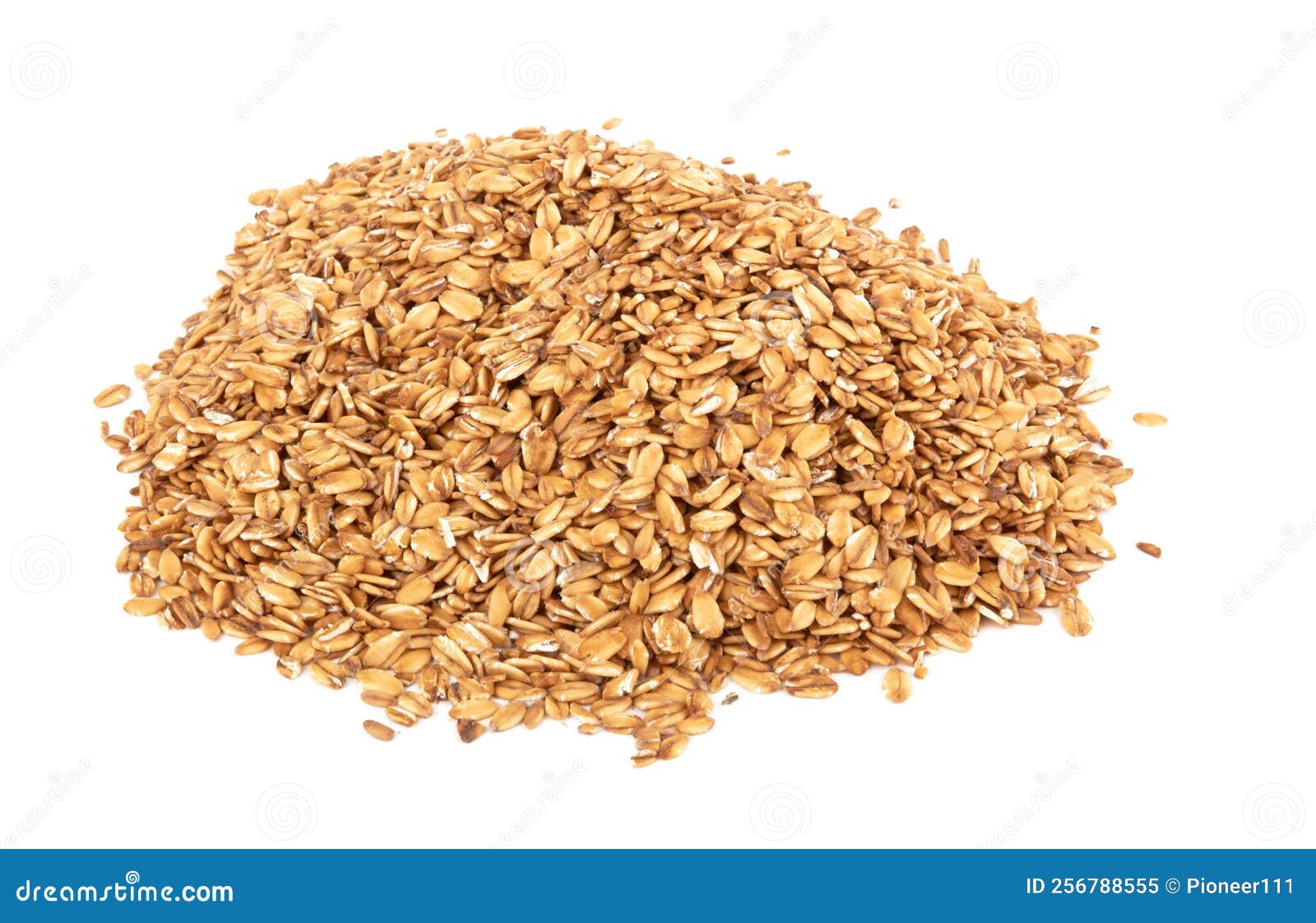 Oatmeal on white stock image. Image of ingredient, cereal - 256788555