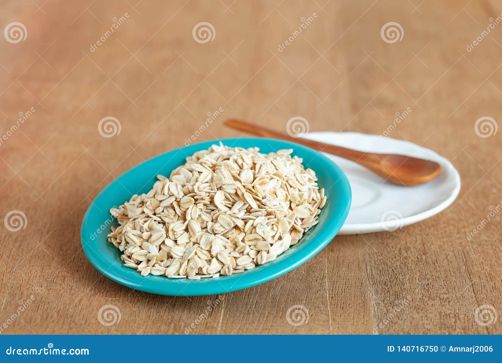 Oats Flakes in Dish on Table Stock Photo - Image of oats, meal: 140716750