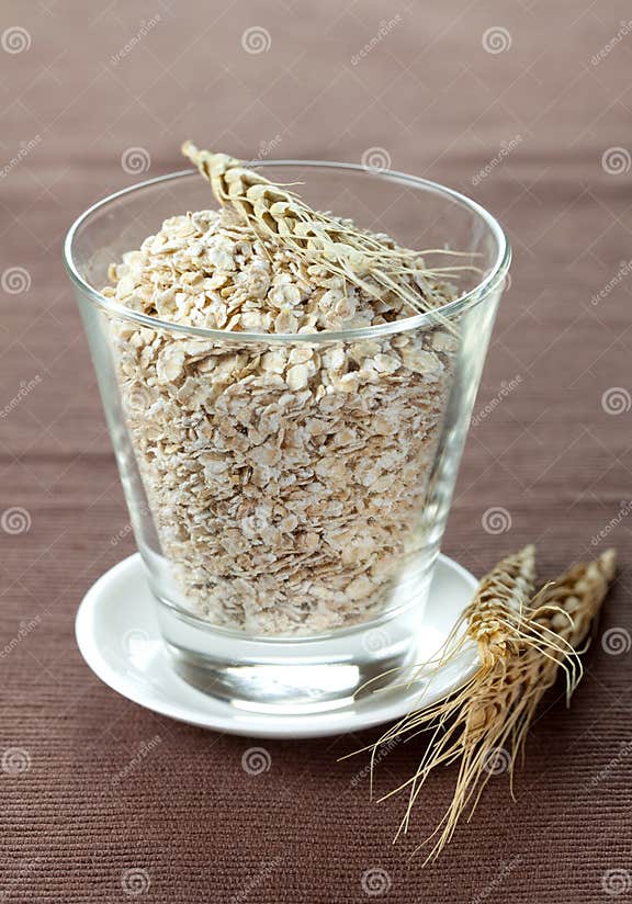 Oats in a glass stock image. Image of fresh, healthy - 17889251