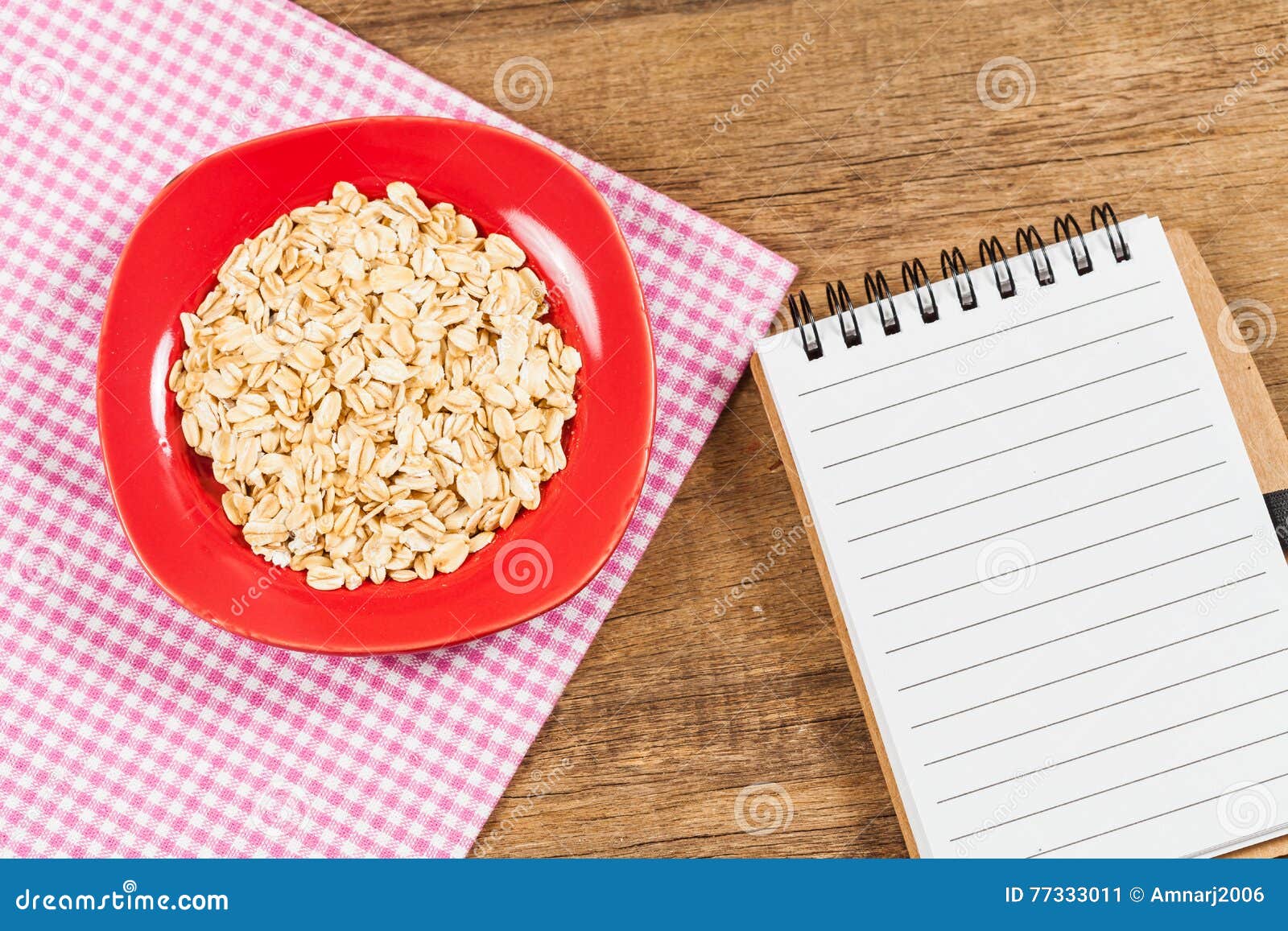 Oats in plate on wood stock image. Image of shot, natural - 77333011