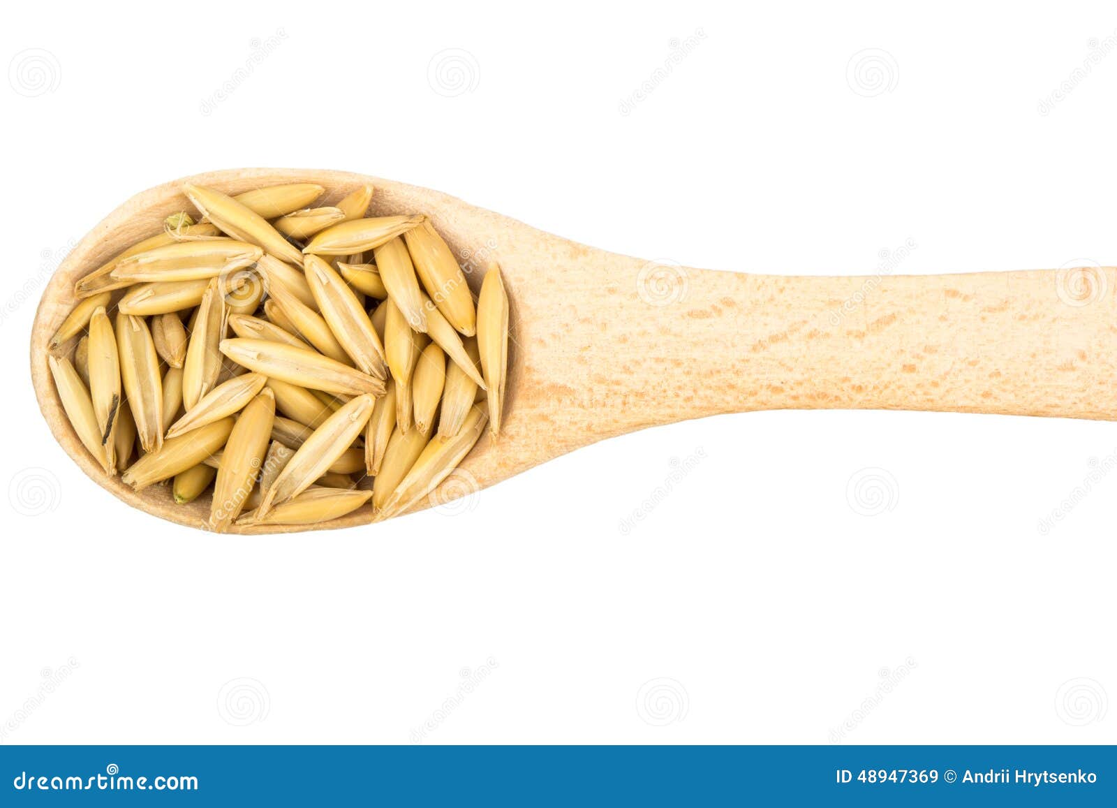 Oats in a spoon stock image. Image of spoon, gold, heap - 48947369