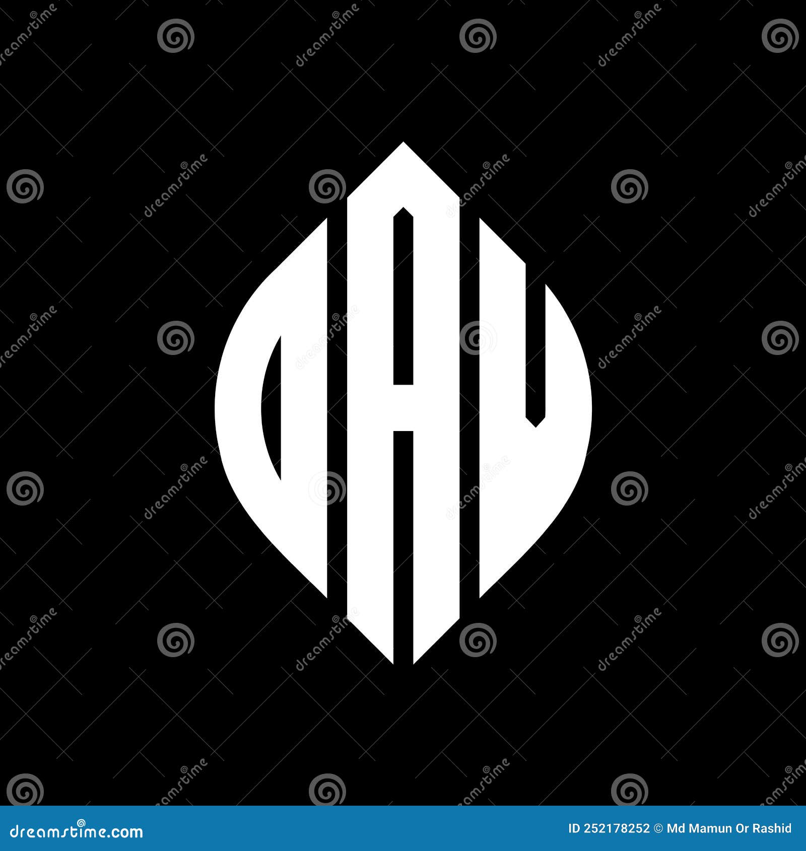 Oav Circle Letter Logo Design With Circle And Ellipse Shape Oav Ellipse Letters With