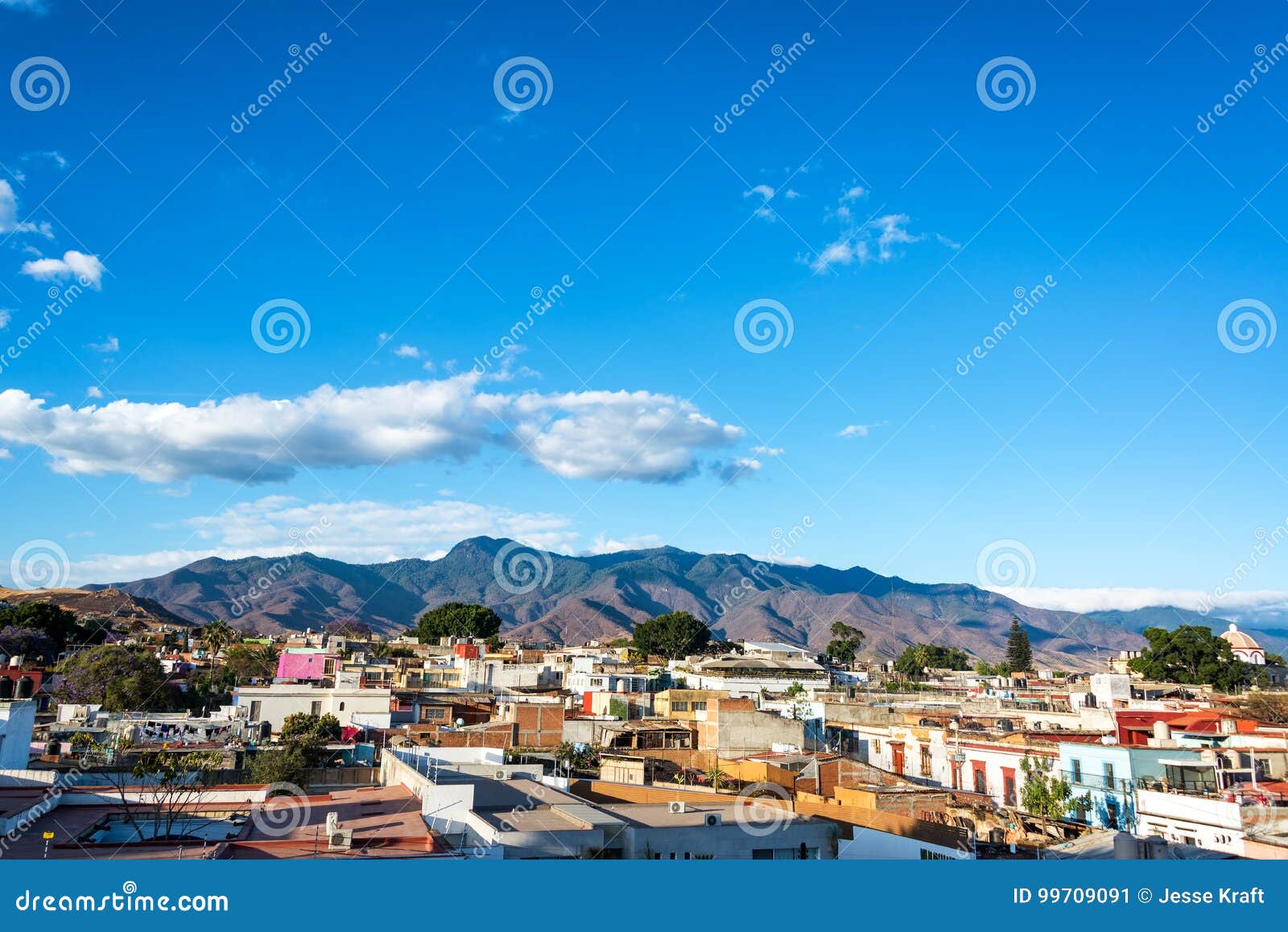 Oaxaca Cityscape View stock image. Image of tourism, mexican - 99709091