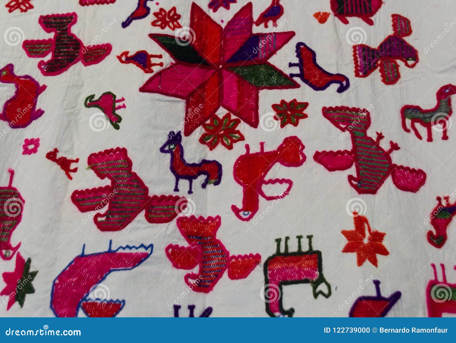 Hand Made Textile Pieces in Textile Museum of Oaxaca Editorial Image ...
