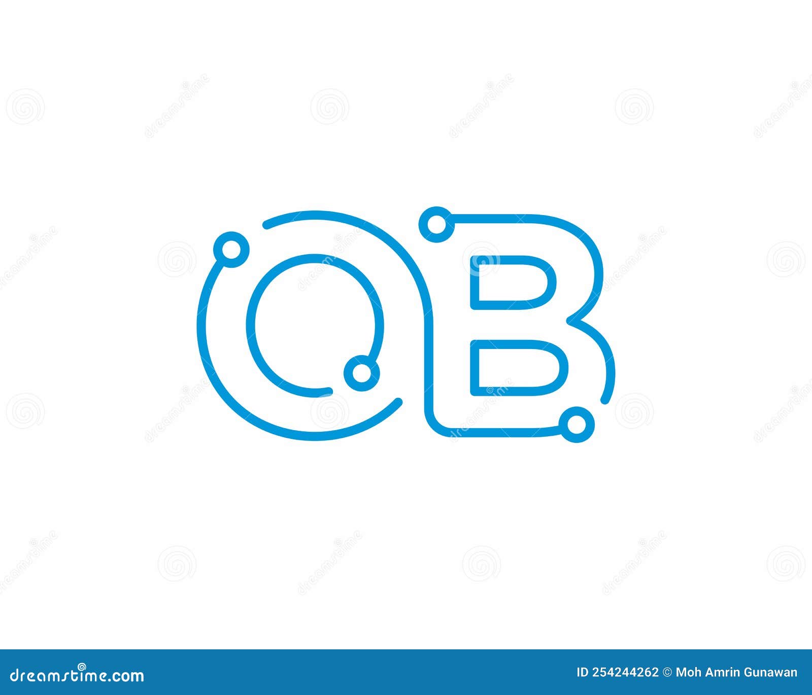 OB Letters, Electronic Circuit, Technology Logo Design Vector 001 Stock ...