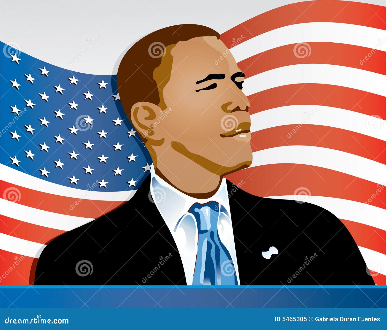 Obama Flag Two editorial image. Illustration of artwork - 5465305