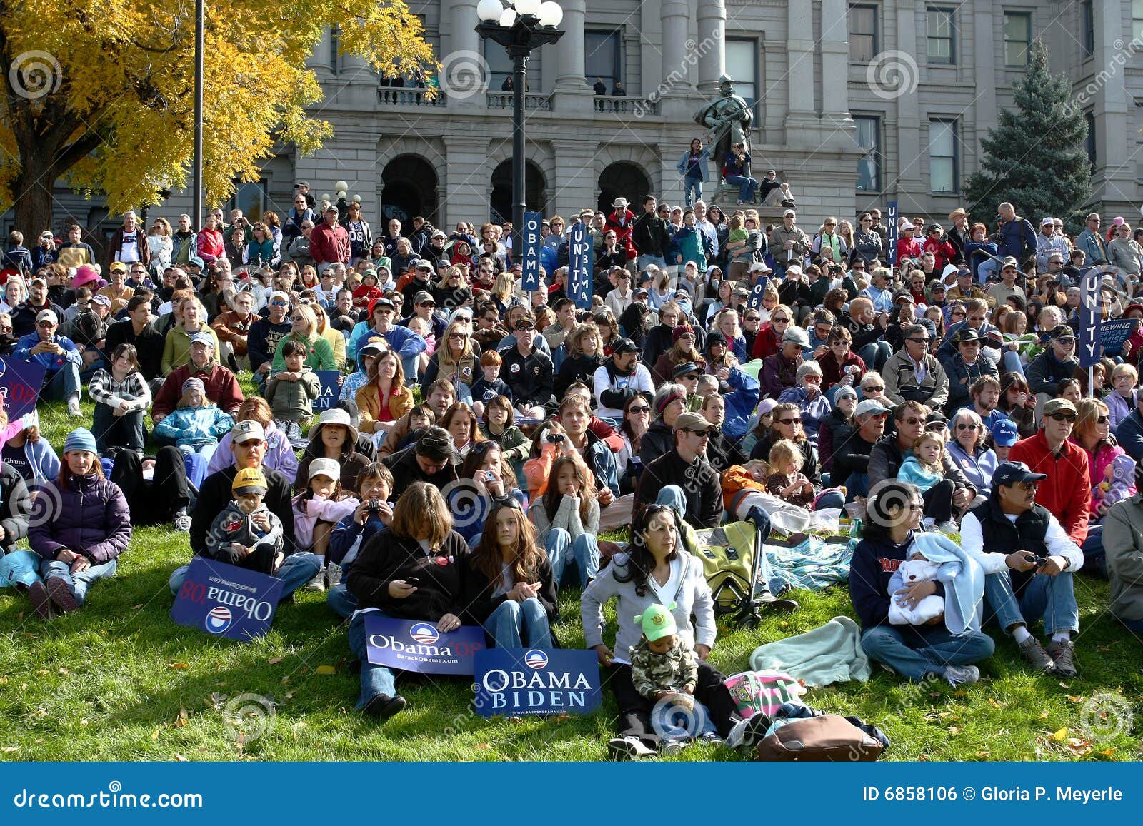 Obama Rally editorial photo. Image of president, election - 6858106
