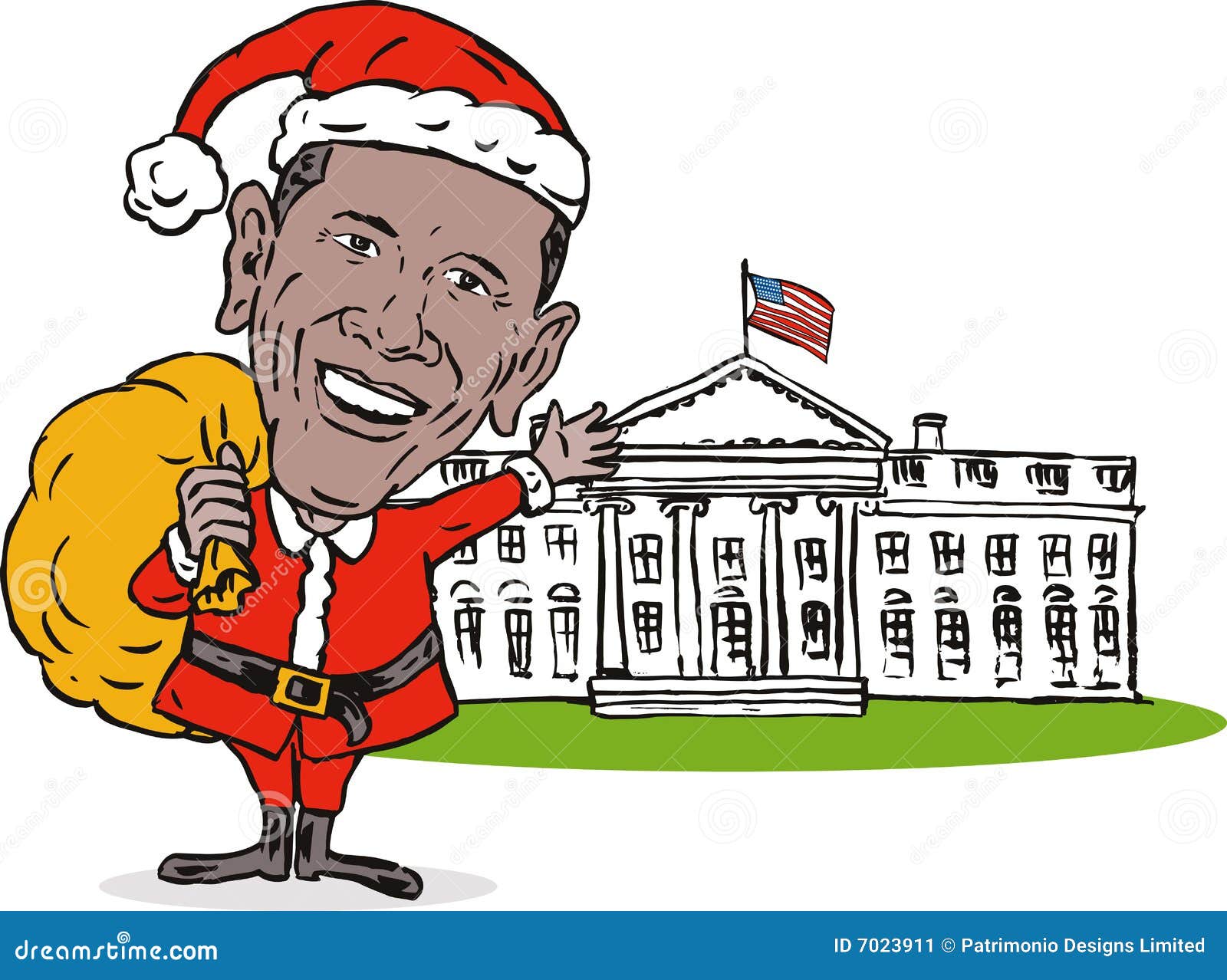 Obama Santa Claus White House Editorial Photo - Illustration of ...