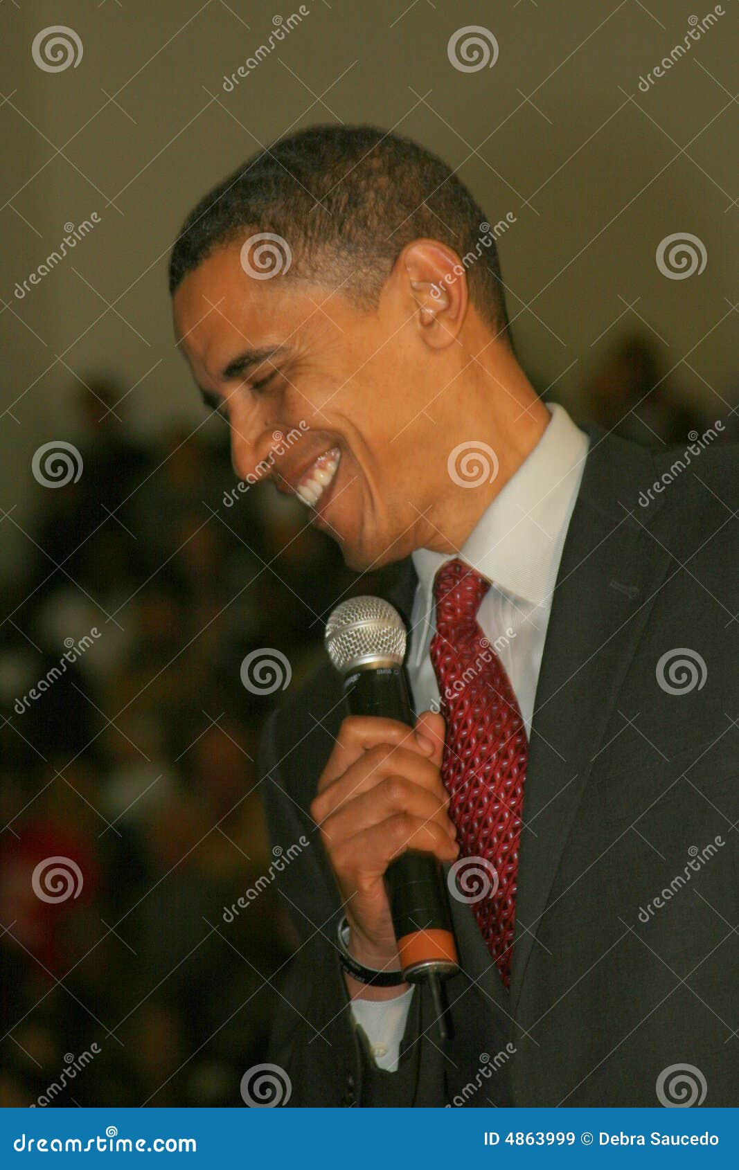 Obama Smile editorial stock image. Image of school, obama - 4863999