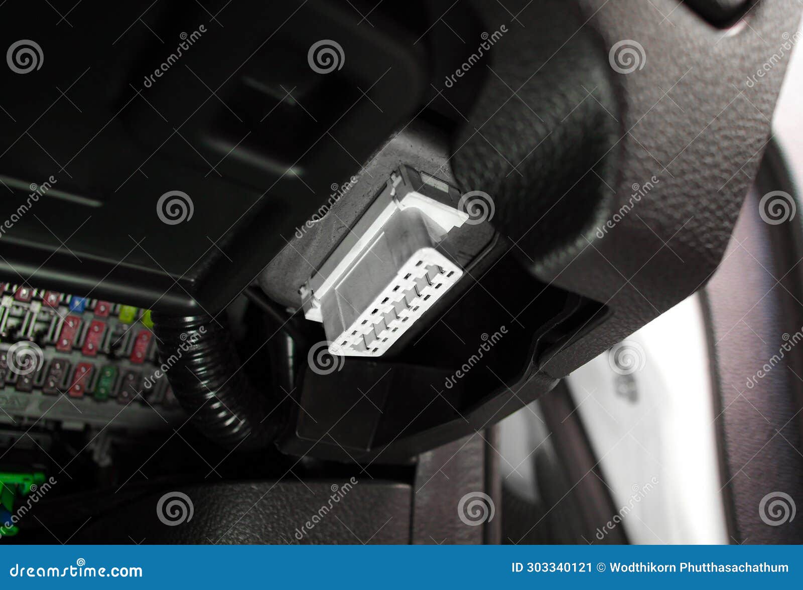 OBD2 or OBDII Port for Diagnostic of Electronic Control Unit or ECU ...