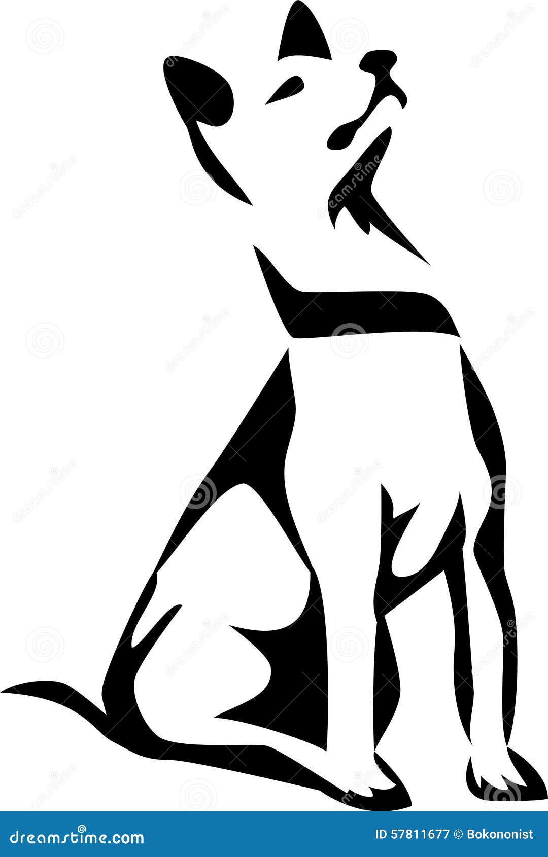 Obedience stock vector. Illustration of mammal, tail - 57811677