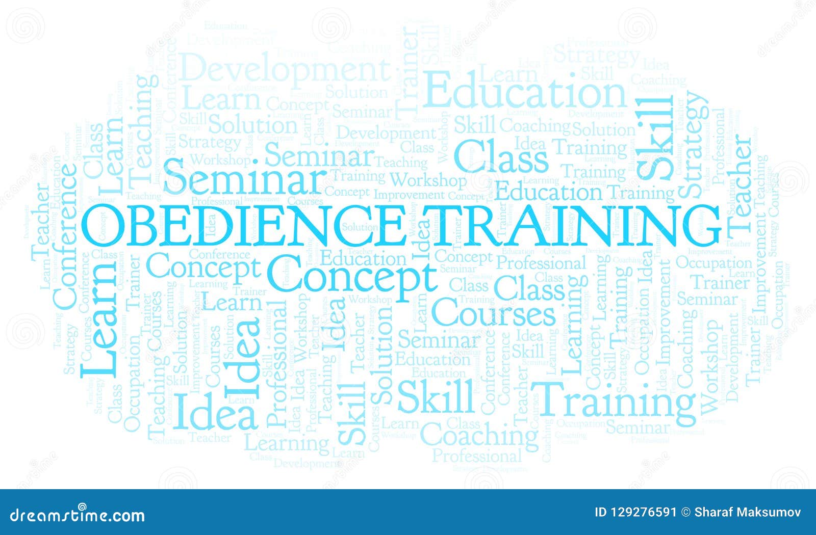 Obedience Training Word Cloud. Royalty-Free Stock Photo | CartoonDealer ...