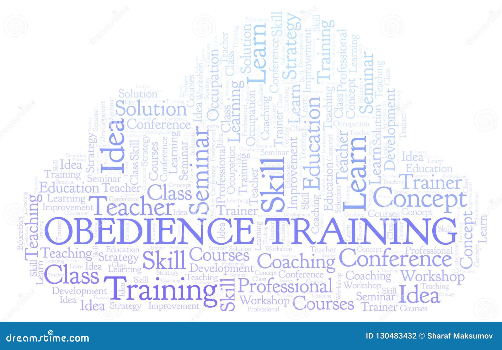 Obedience Training Word Cloud. Royalty-Free Stock Photo | CartoonDealer ...