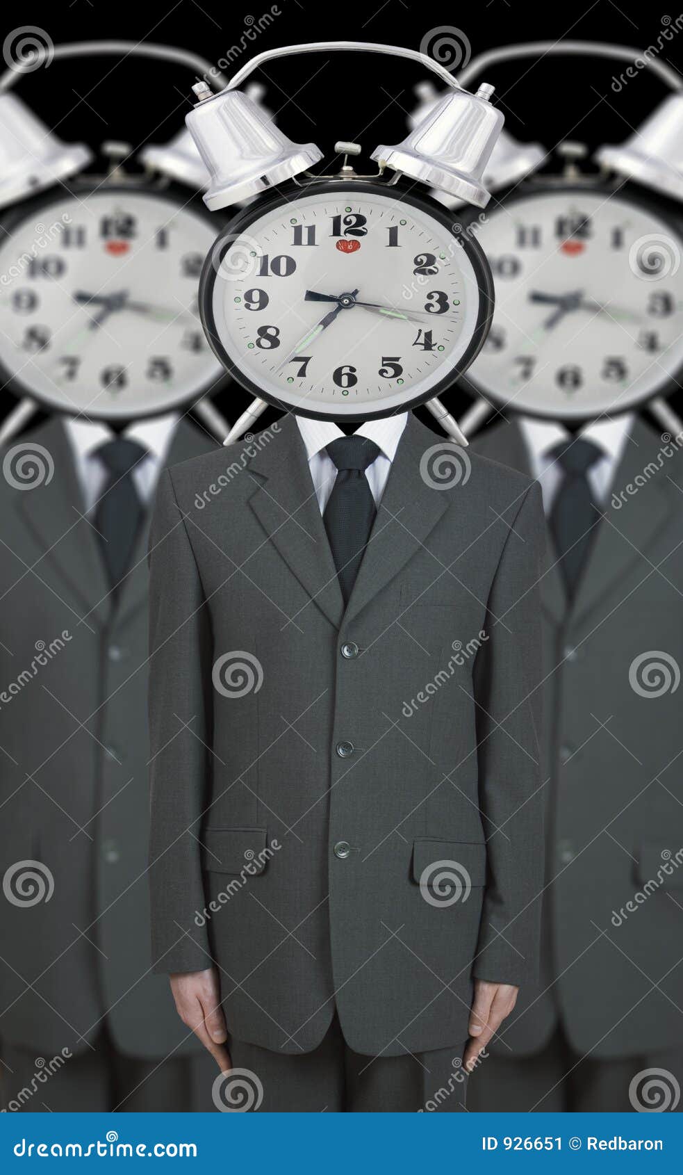 Obedient Office Workers Following Way Which Pointing Giant Hand. Art ...