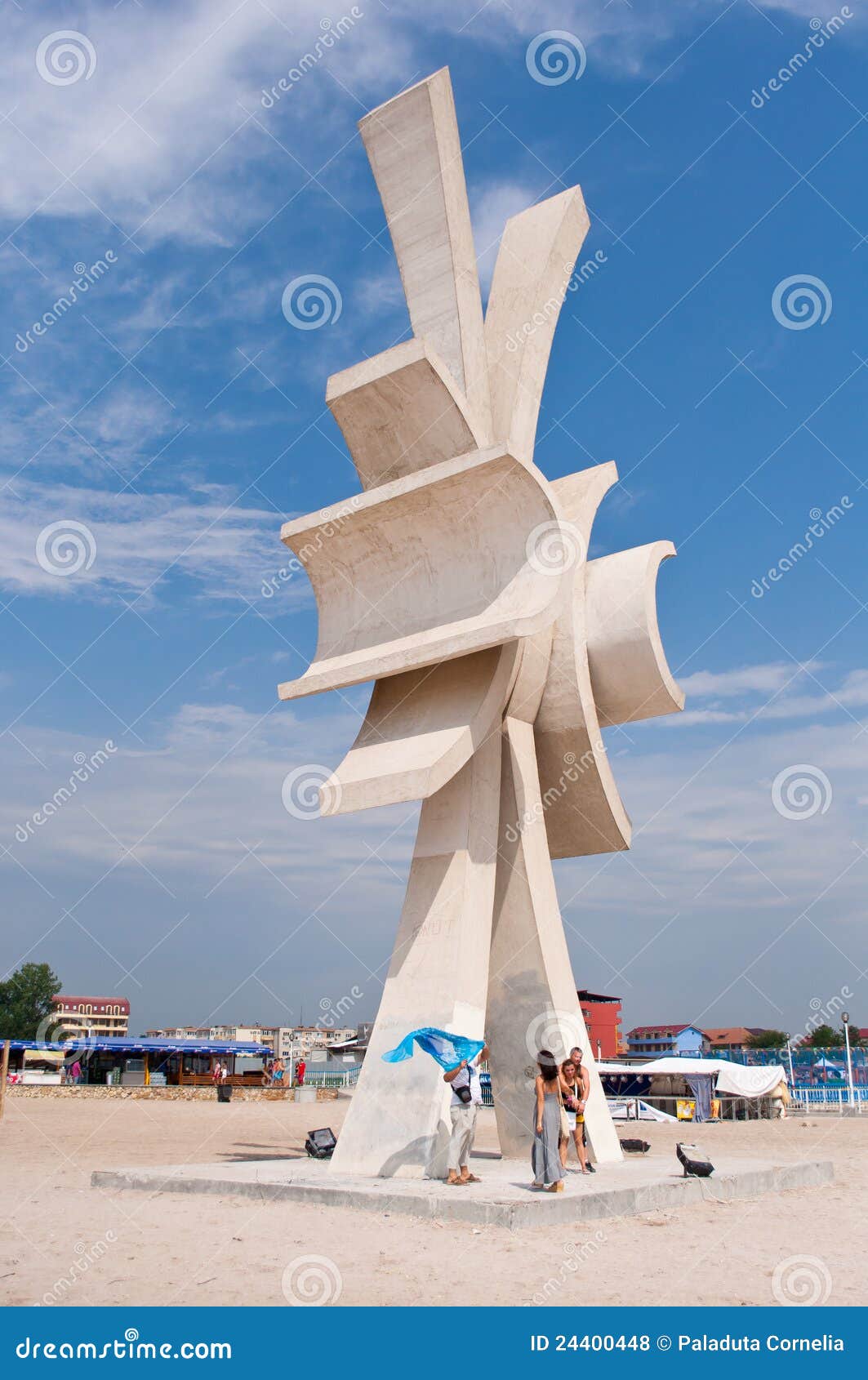 Obelisc Sculpture in Costinesti Resort Editorial Stock Photo - Image of ...