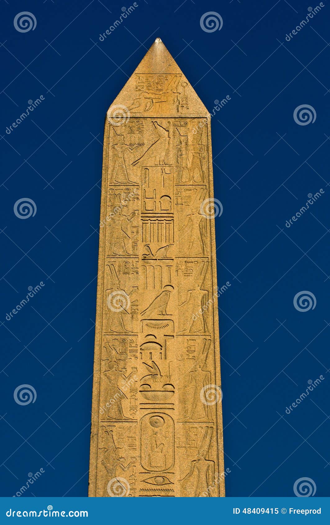 Obelischi Luxor Egitto immagine stock. Immagine di tempiale - 48409415